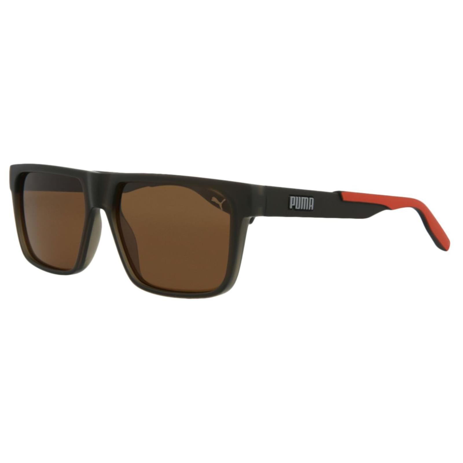 Puma Square-Frame Injection Sunglasses Brown ref.740514 - Joli Closet