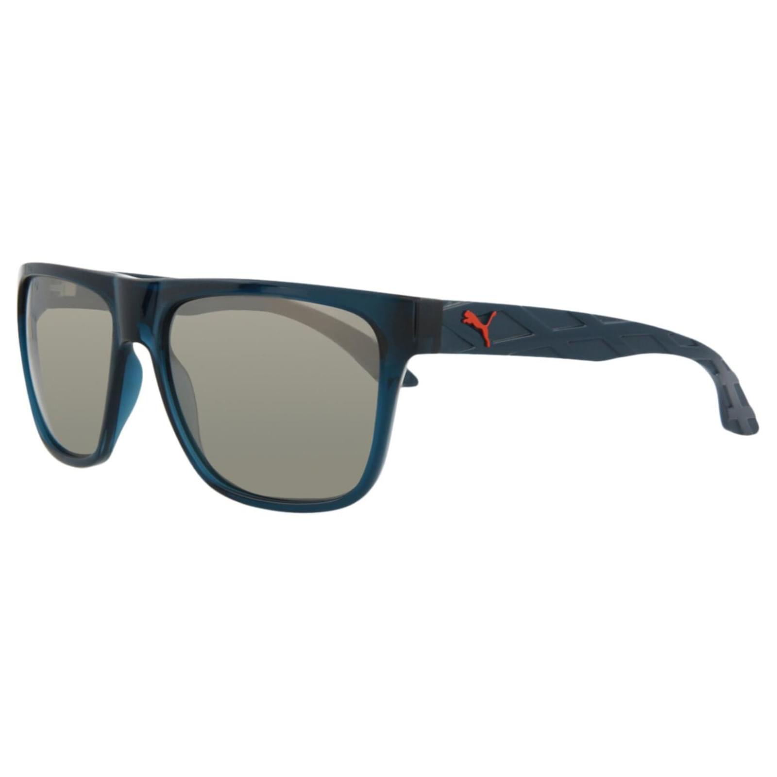 Puma Square-Frame Injection Sunglasses Blue ref.740685 - Joli Closet