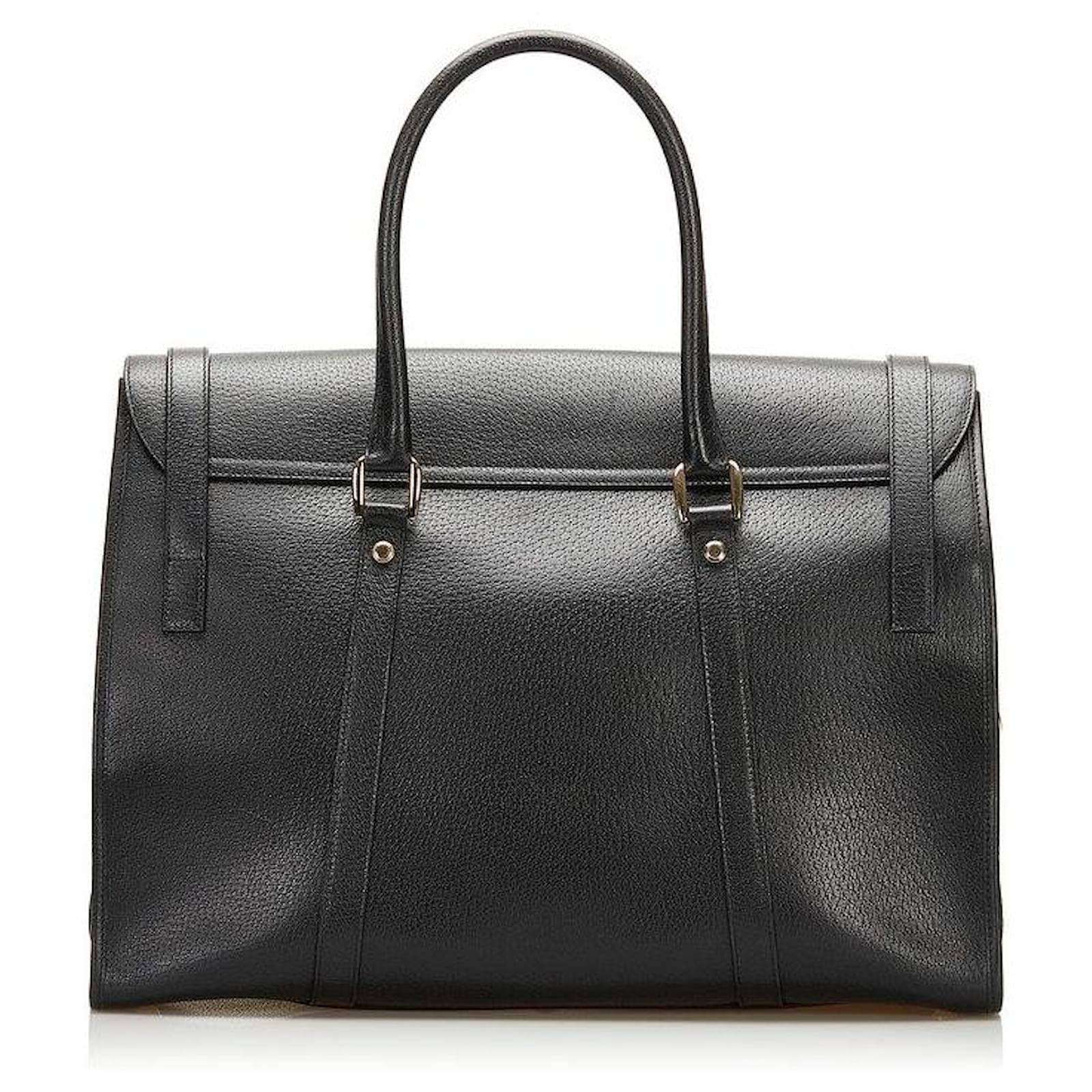 gucci Leather Business Bag black Pony-style calfskin ref.741017 - Joli ...