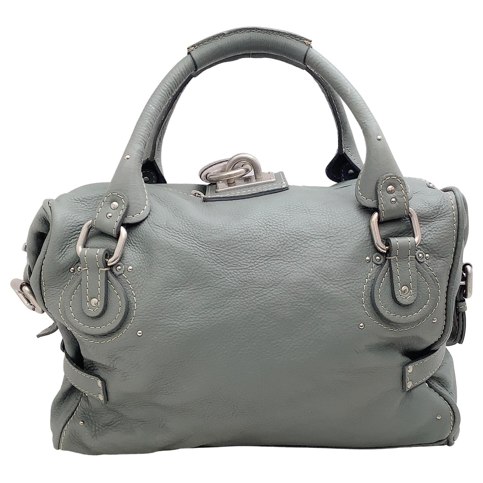 Chloé Chloe Green Leather Large Paddington Bag ref.741072 - Joli Closet