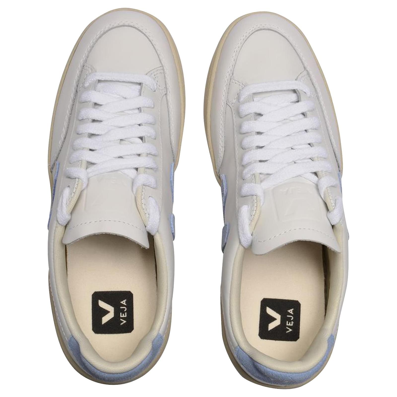 V-12 Sneakers - Veja - White/Steel - Leather Multiple colors ref.741074 ...