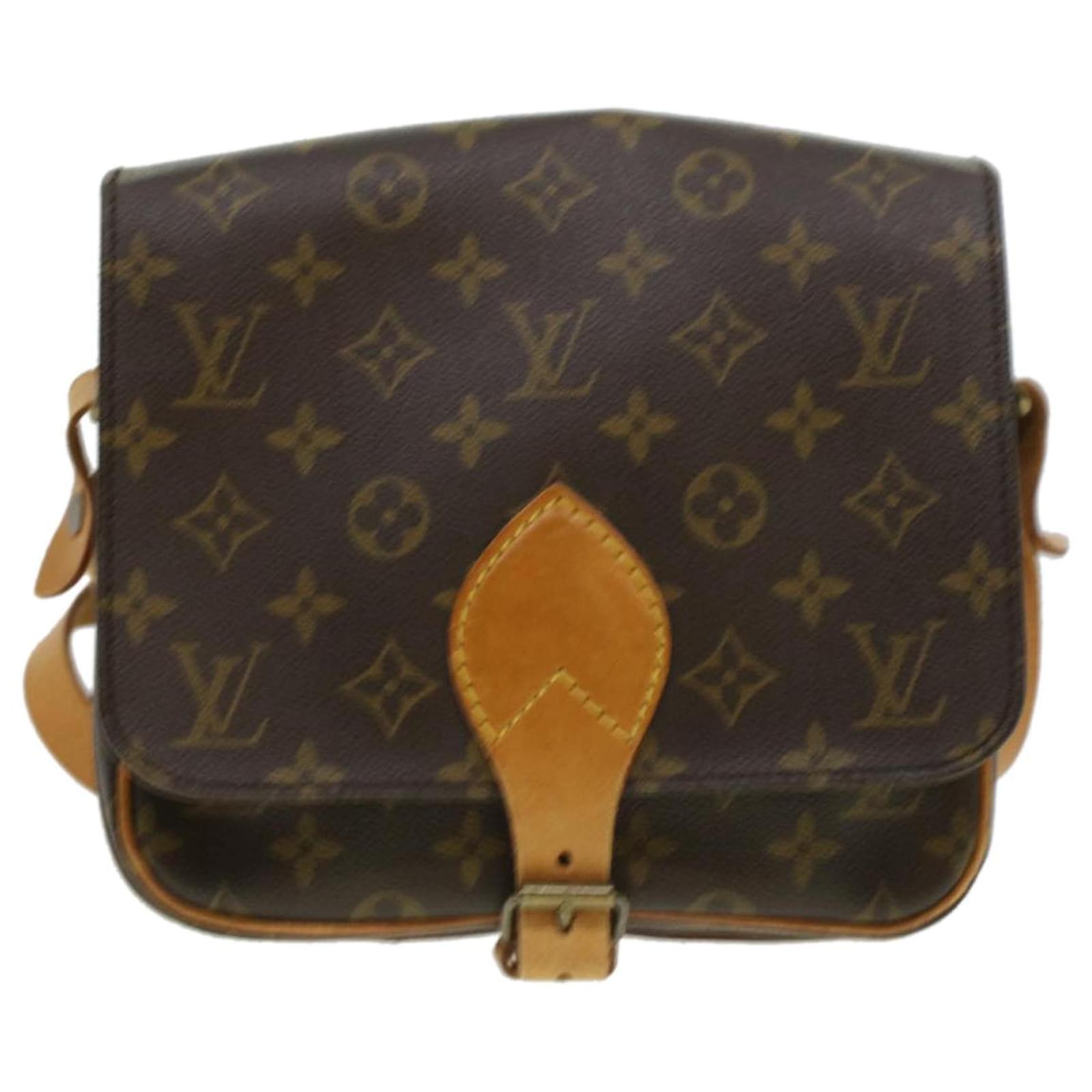 Cartouchiere Louis Vuitton Cartouchière Brown Cloth ref.742210 - Joli ...