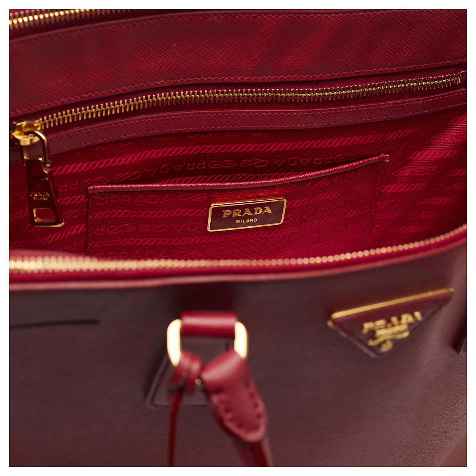 Prada Galleria Red Leather ref.742293 - Joli Closet