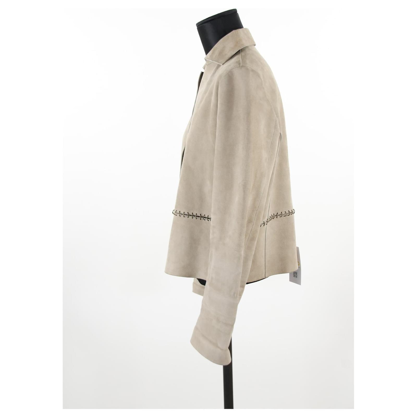 Cerruti 1881 Cerruti jacket 38 Grey Leather ref.742946 - Joli Closet