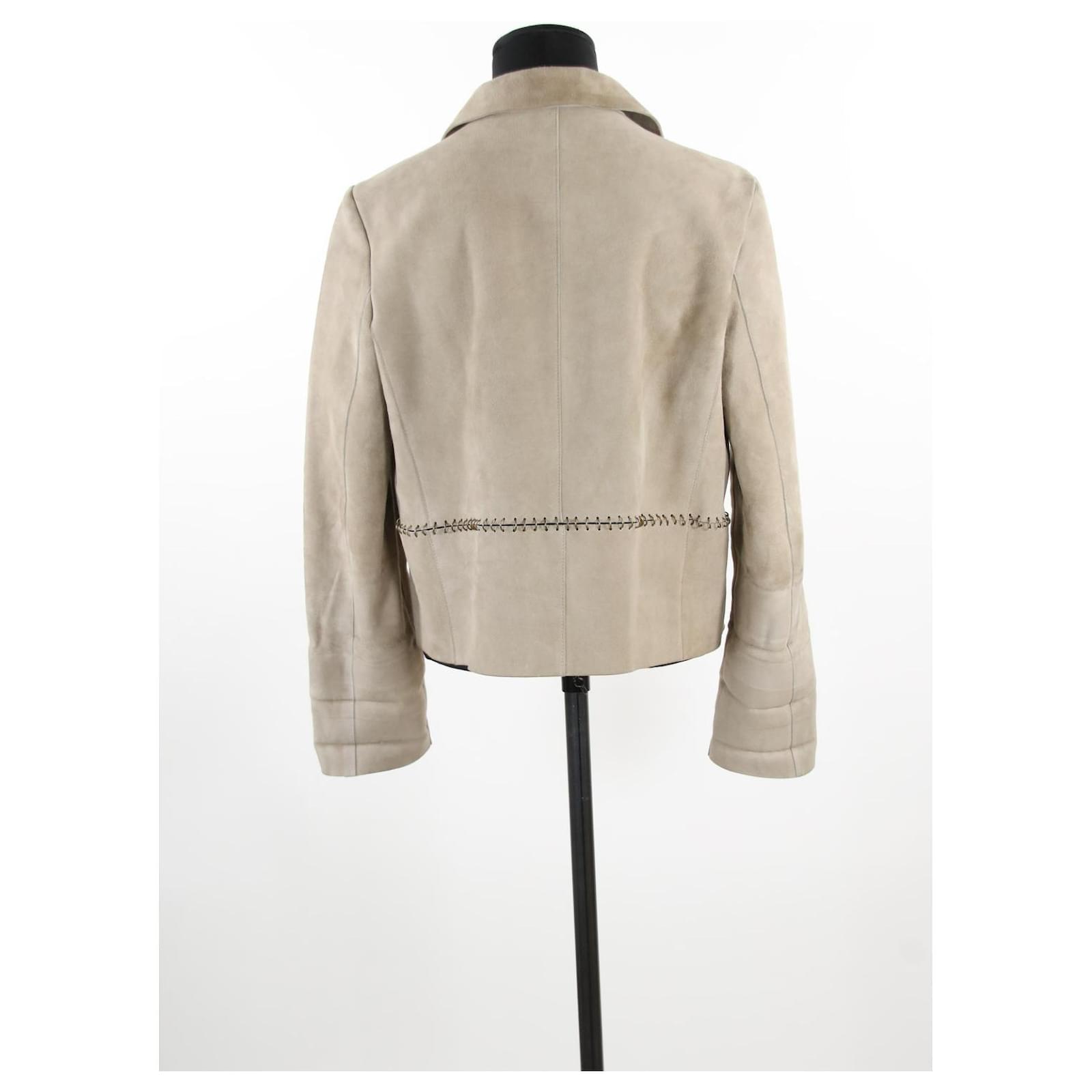 Cerruti 1881 Cerruti jacket 38 Grey Leather ref.742946 - Joli Closet