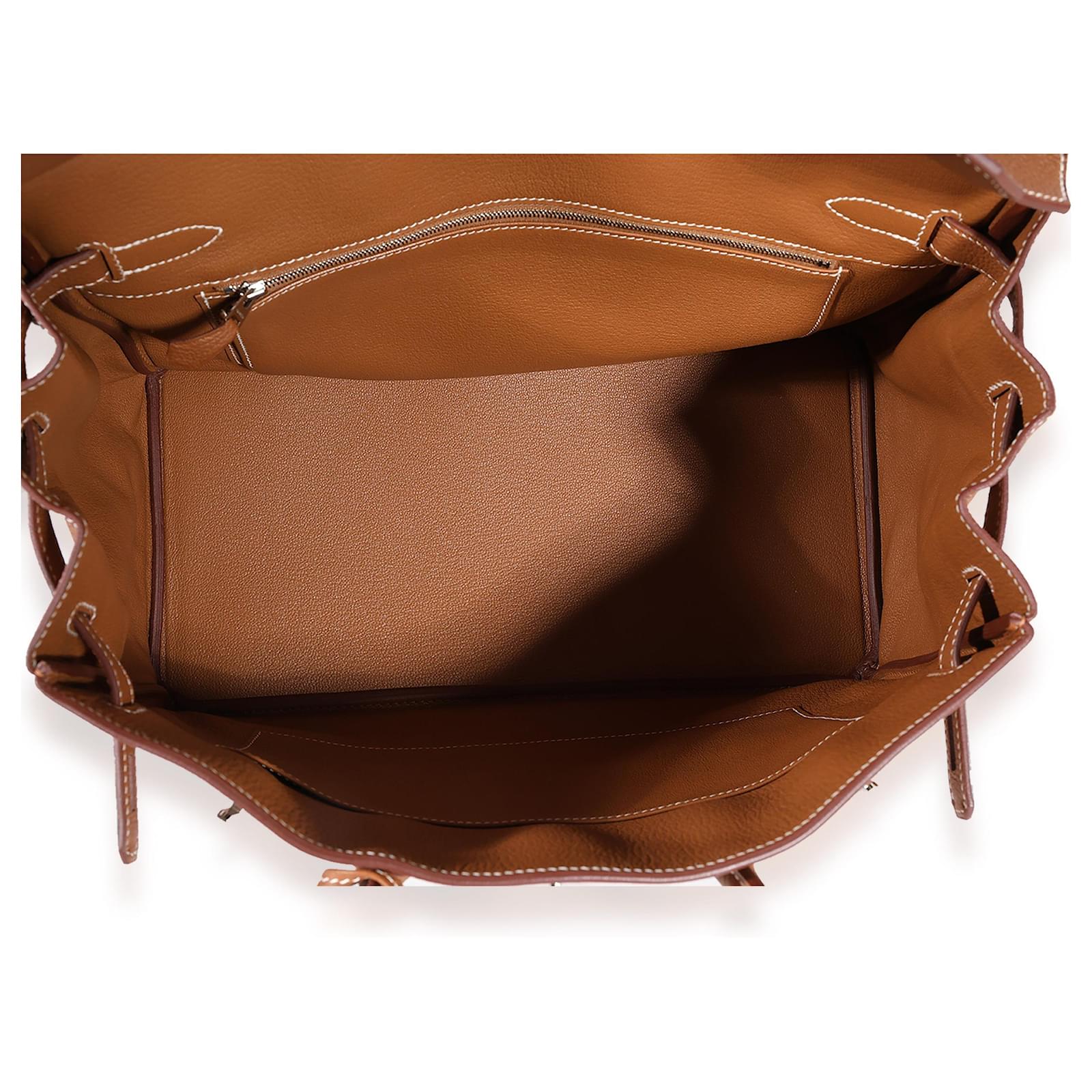 Hermès Hermes Gold Togo Birkin 35 PHW Braun Leder ref.744075 - Joli Closet