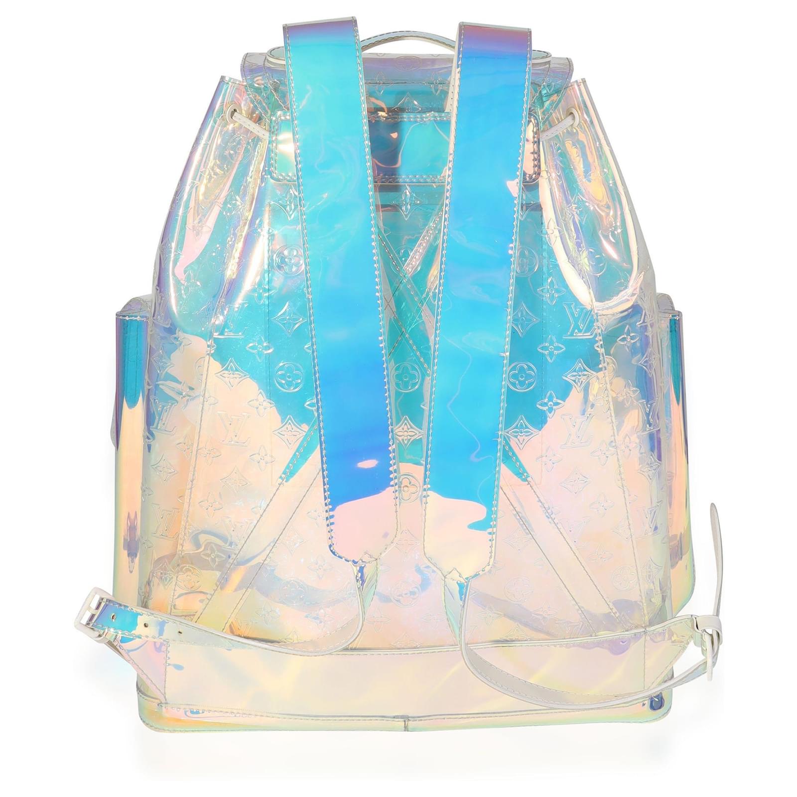 Louis Vuitton X Virgil Abloh Pvc Prism Christopher Backpack Grey ref ...