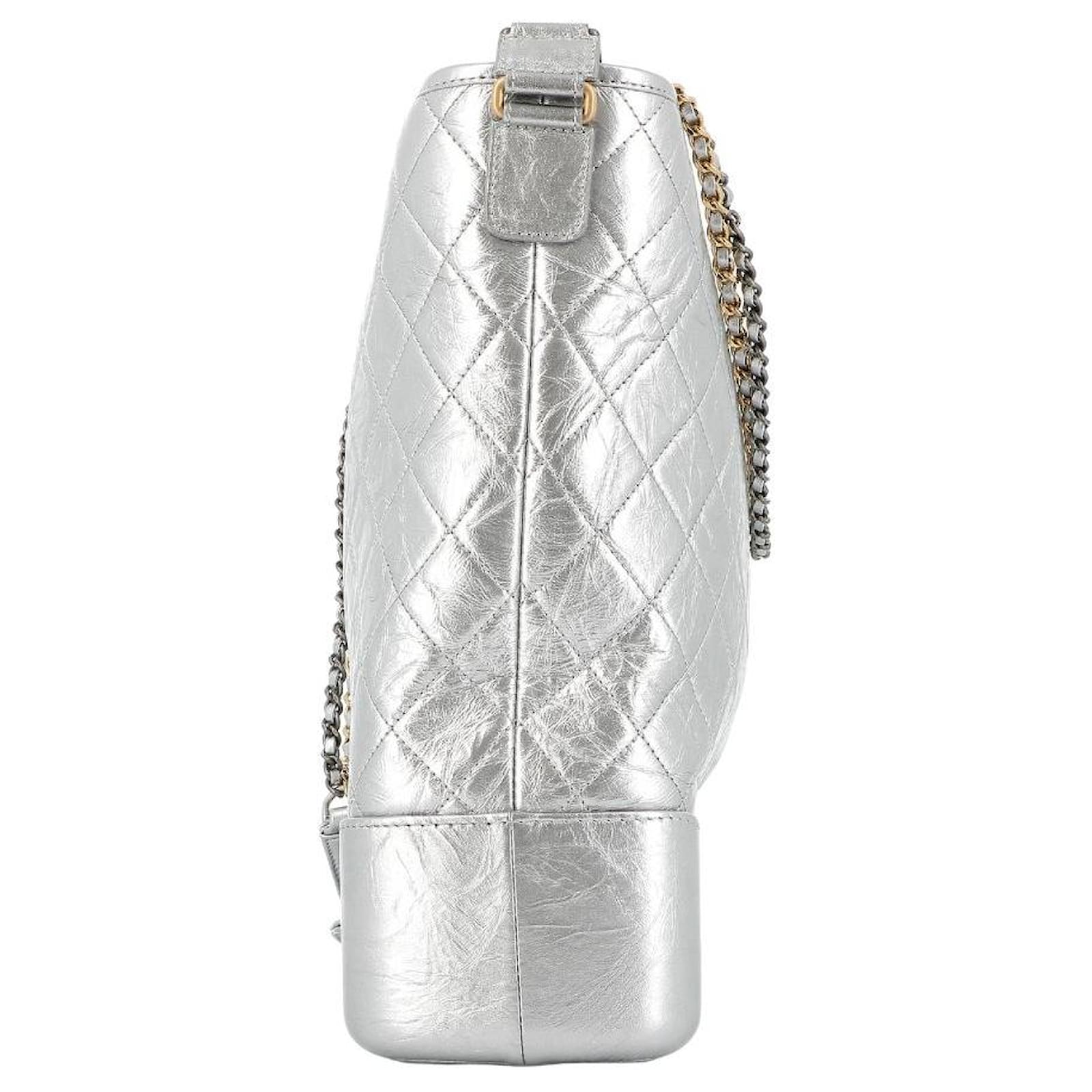 Chanel Gabrielle Grey Leather ref.744654 - Joli Closet