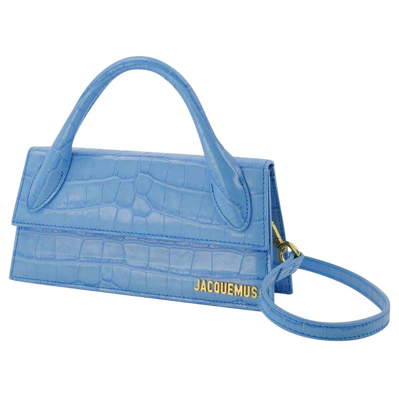 Le Chiquito Long Bag - Jacquemus - Blue - Leather ref.749116 - Joli Closet