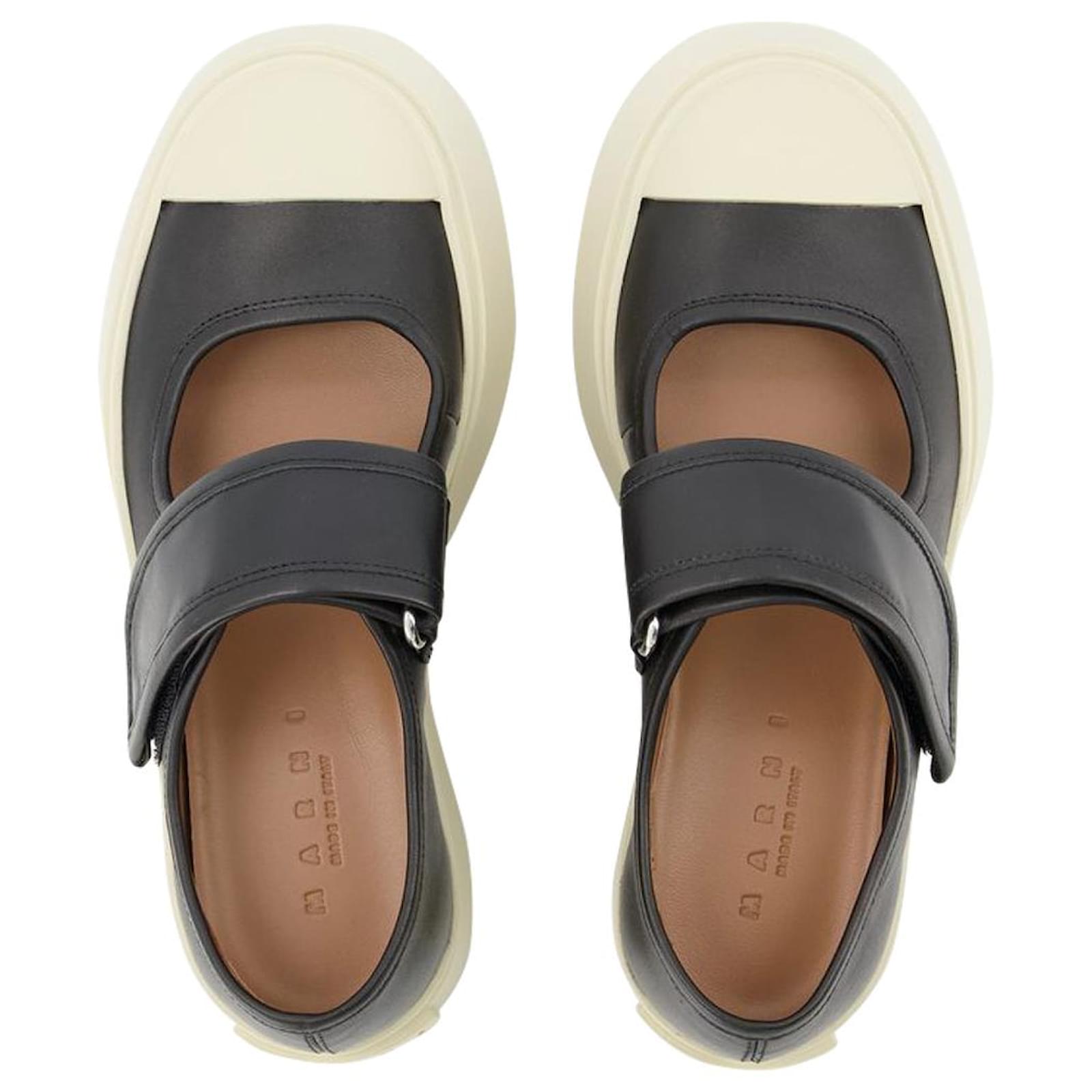 Marni Mary Jane Pablo Shoes in Black Leather ref.749191 - Joli Closet