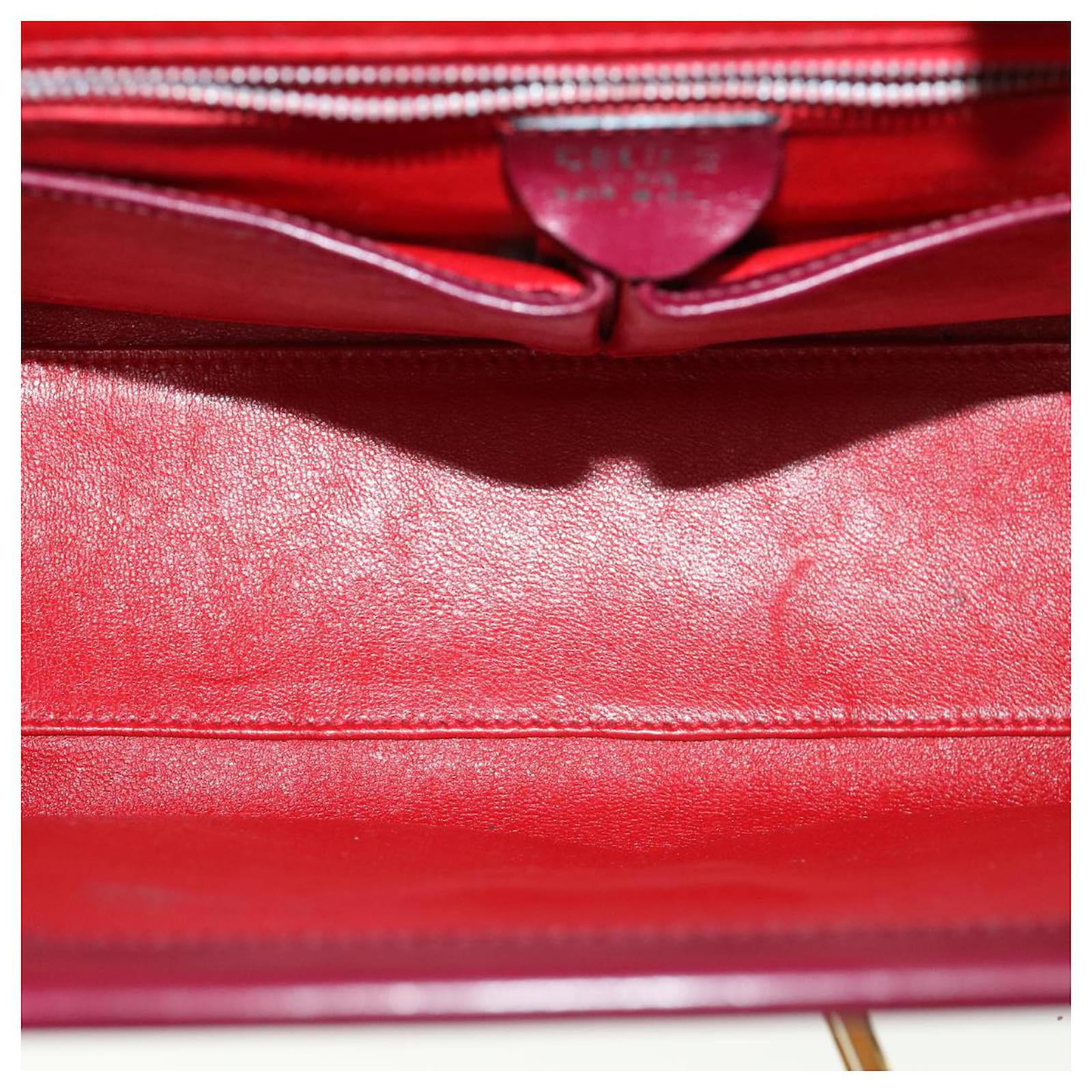 Céline Celine Red Leather ref.751267 - Joli Closet