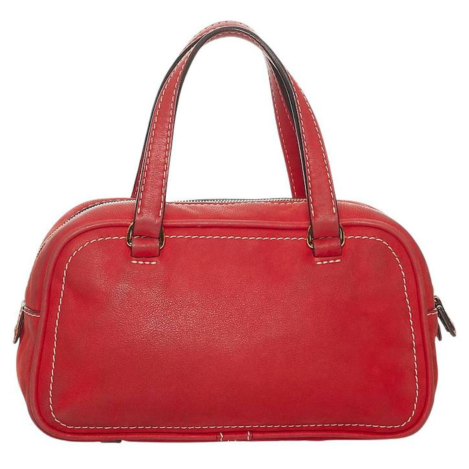 Loewe Red Leather ref.752447 - Joli Closet