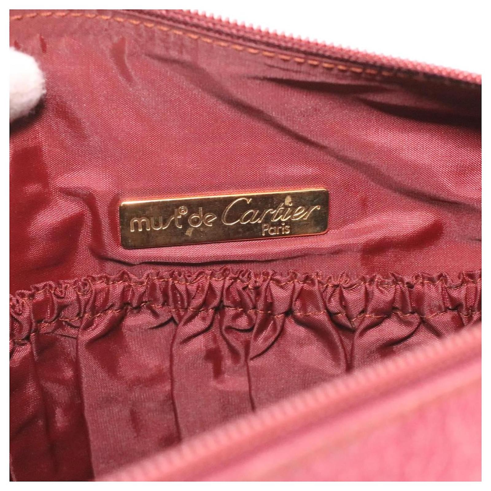 Cartier Must de Cartier Red Leather ref.753746 - Joli Closet