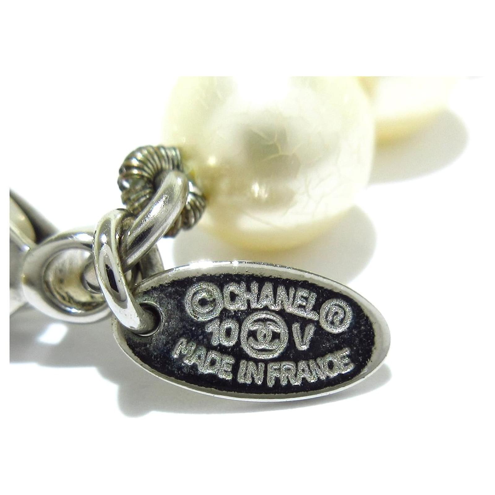 Chanel COCO Mark Perle Blanc ref.754925 - Joli Closet