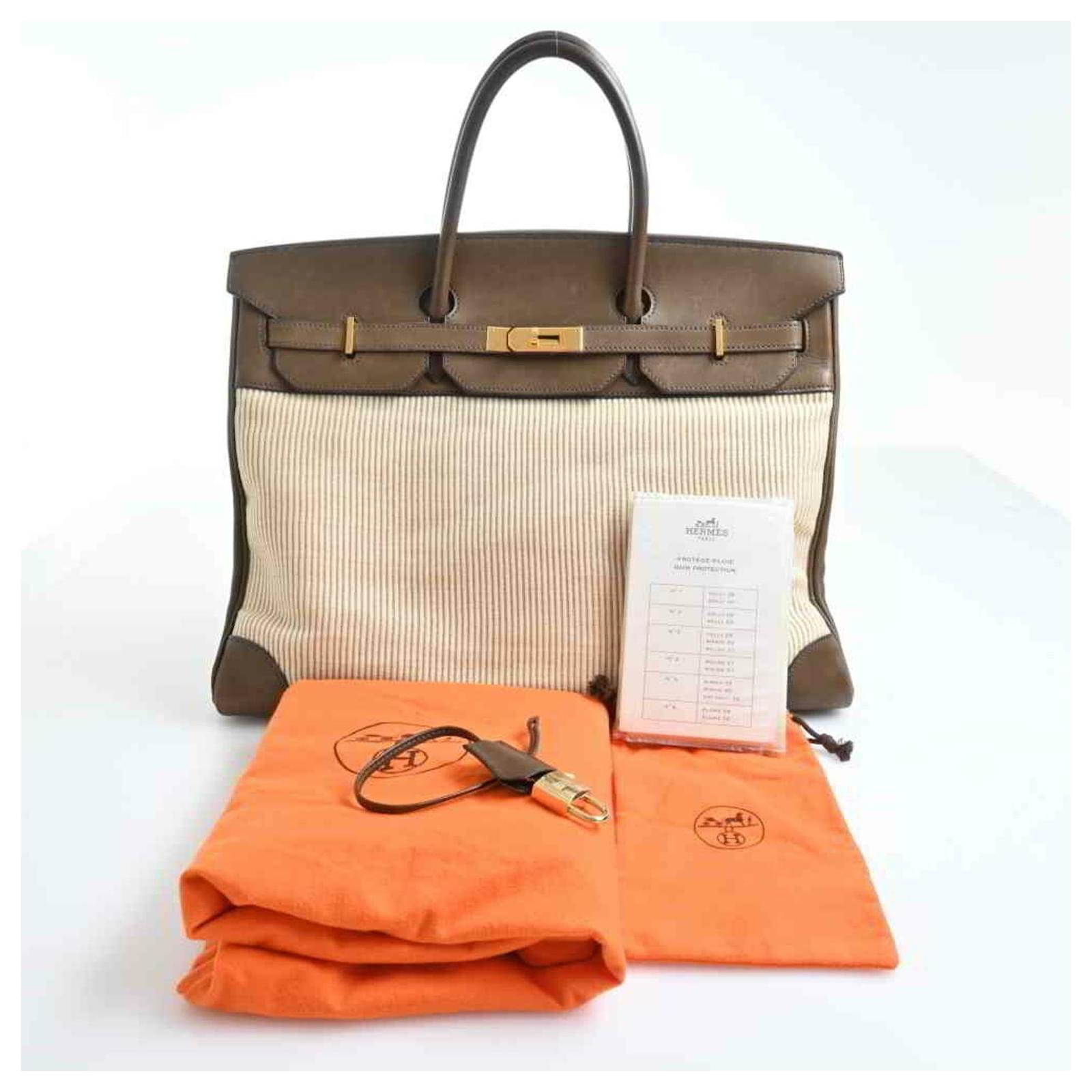 Hermès HERMES BIRKIN Cream Leather ref.756827 - Joli Closet