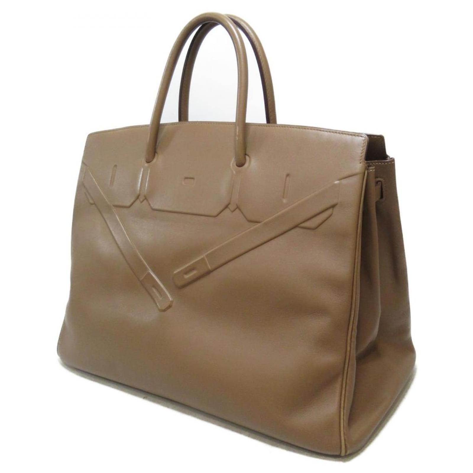 Hermès Evercalf Shadow Birkin 35 Brown Pony-style calfskin ref.759454 ...