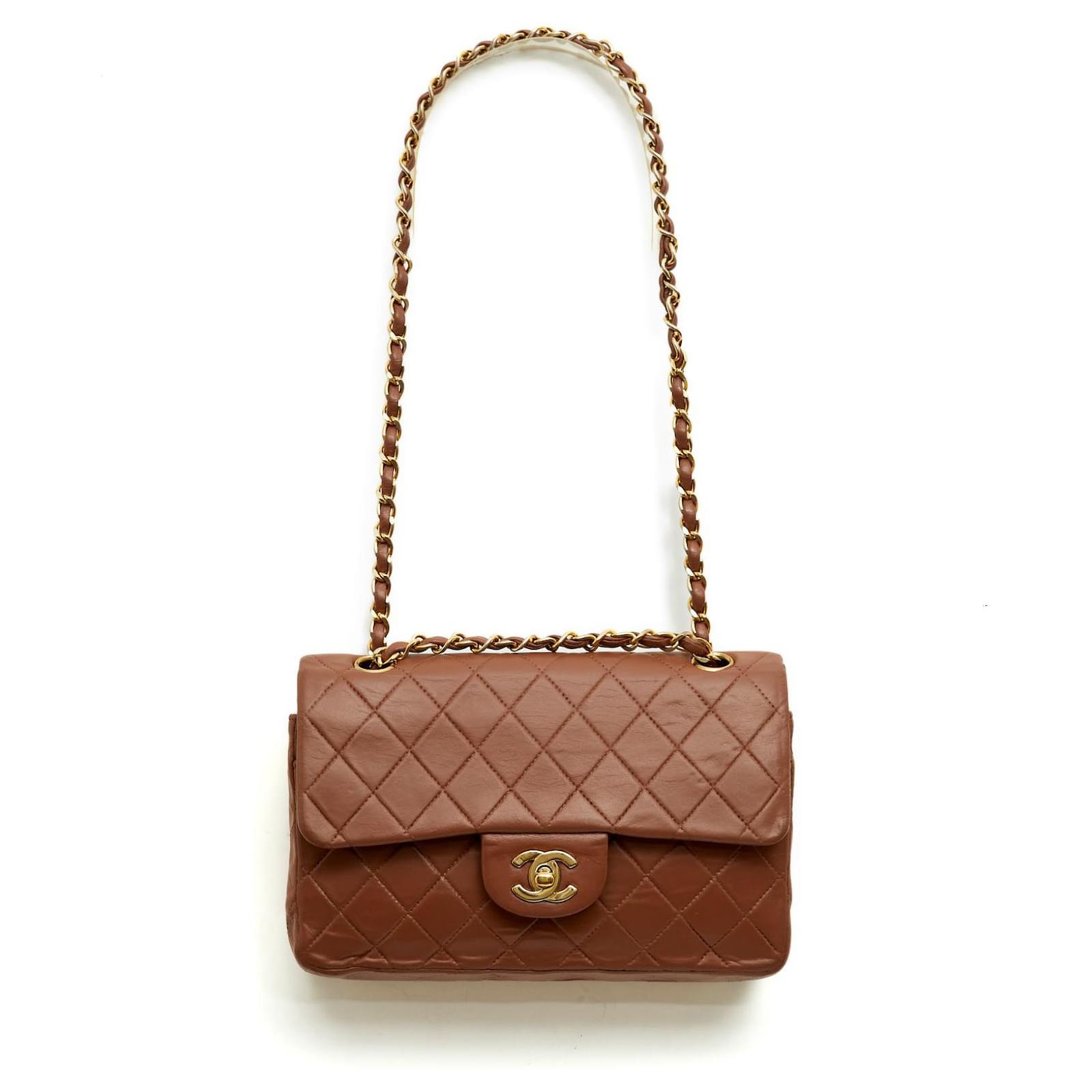 Chanel Classic 25 lined FLAP TOFFEE MAKE UP Caramel Leather ref.760471 ...
