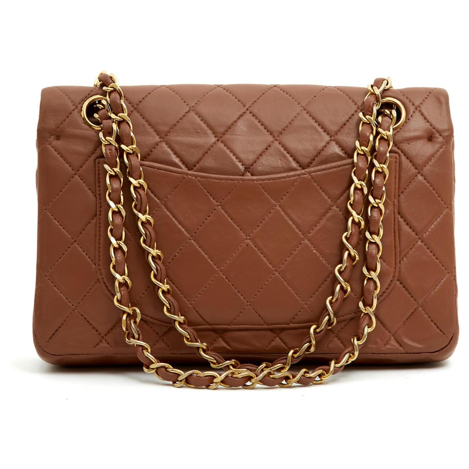 Chanel Classic 25 lined FLAP TOFFEE MAKE UP Caramel Leather ref.760471 ...