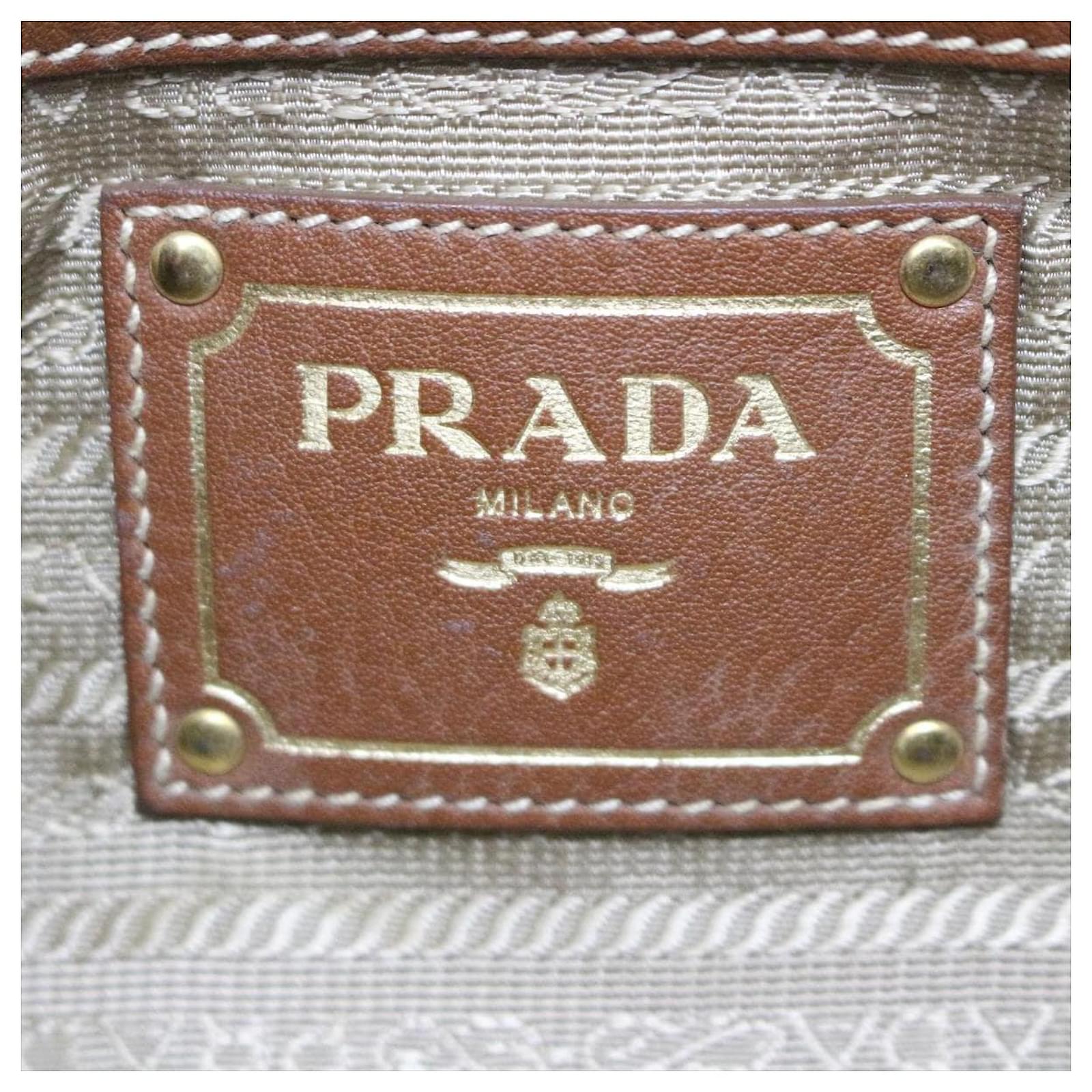 Prada Logo Jacquard Beige Cloth ref.761307 - Joli Closet