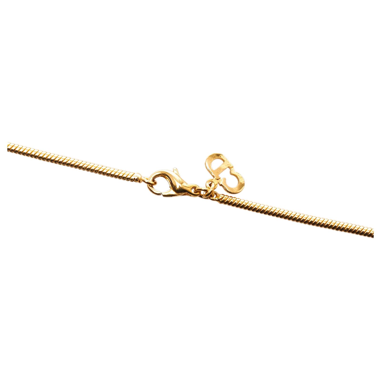 Dior Gold Chain Necklace Golden Metal ref.762610 - Joli Closet