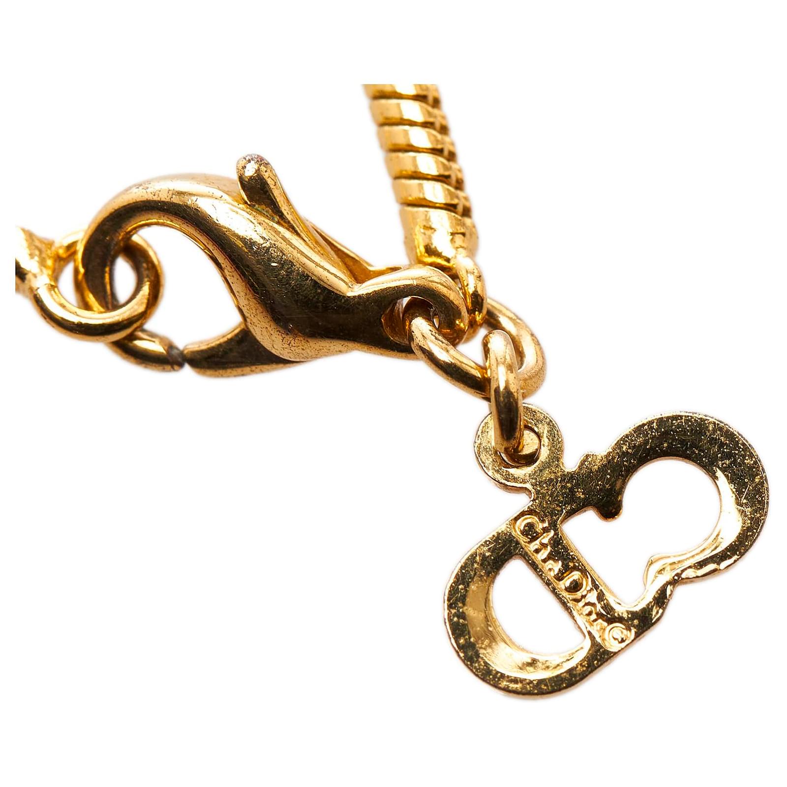 Dior Gold Chain Necklace Golden Metal ref.762610 - Joli Closet