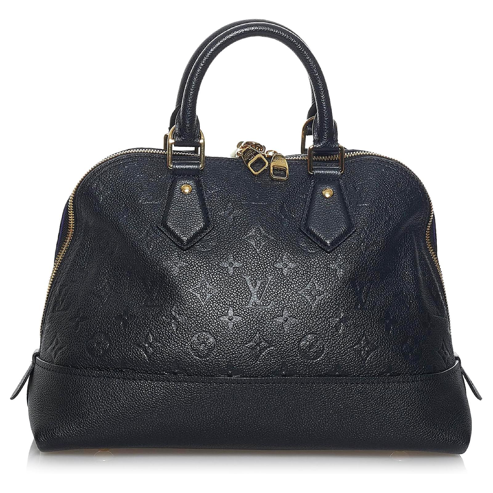 Louis Vuitton Black Monogram Empreinte Neo Alma PM Leather ref.762653 ...