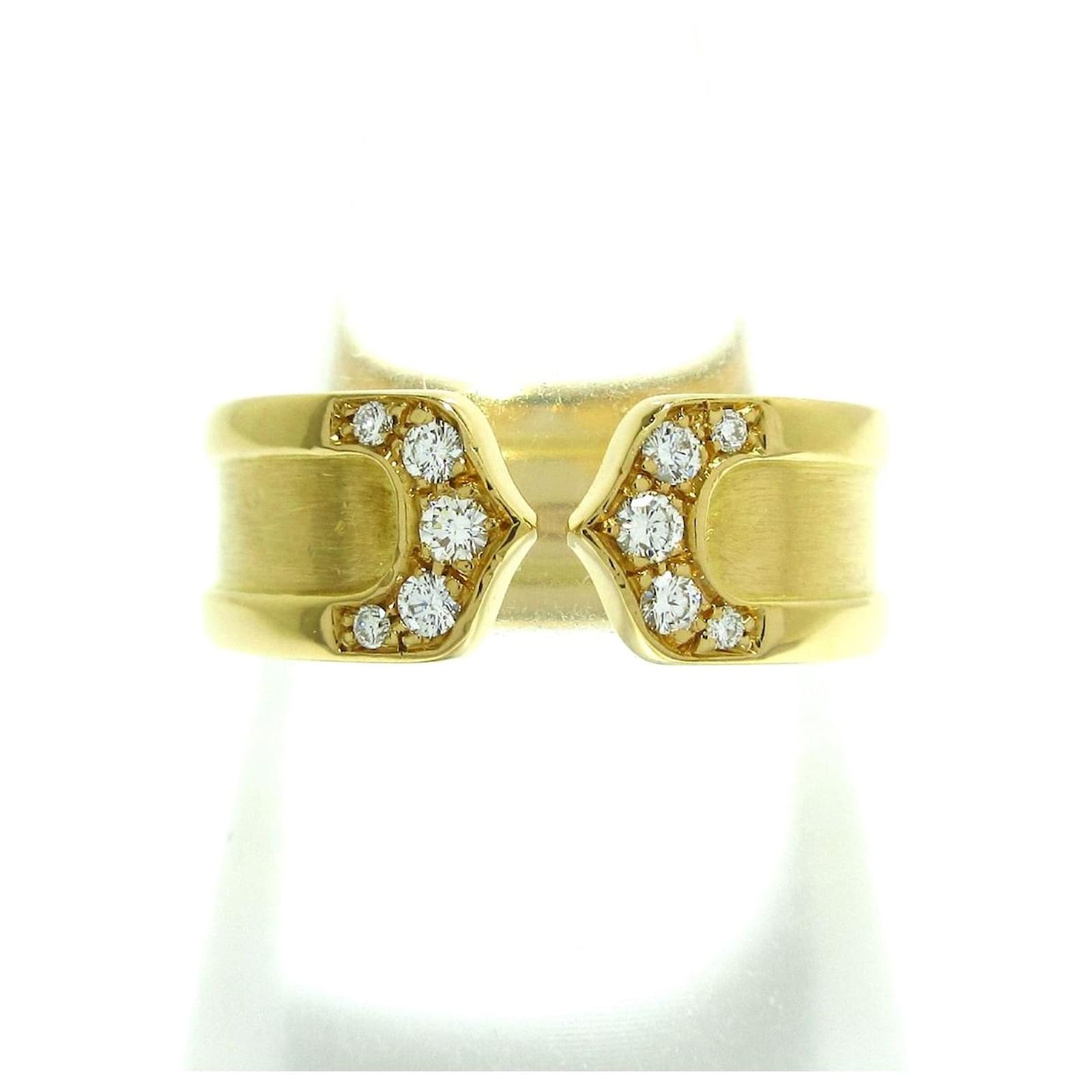 cartier 2C C2 Or jaune Doré ref.762903 - Joli Closet