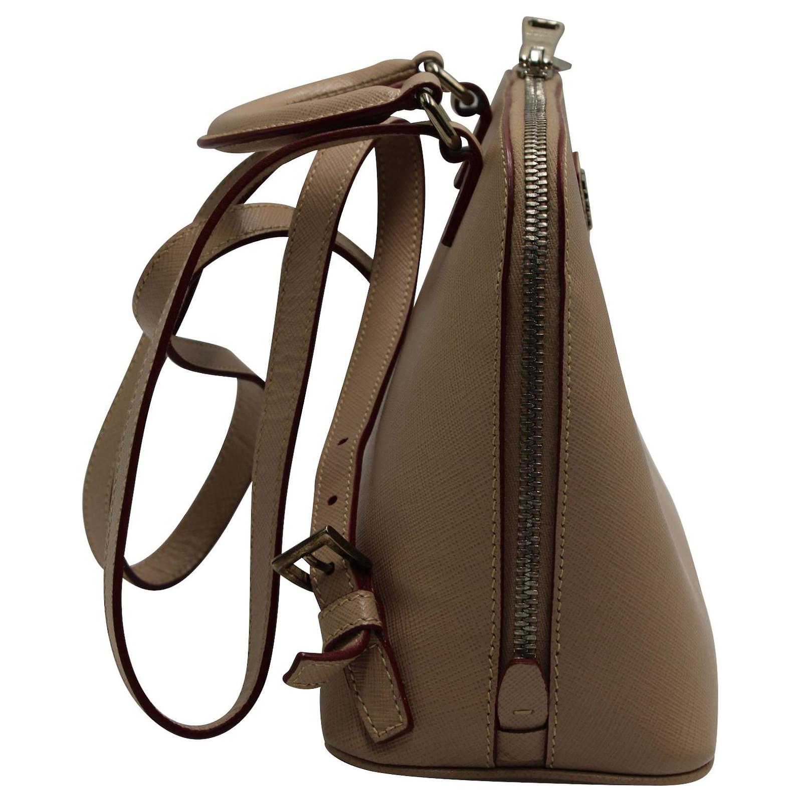 Prada Beige Saffiano Mini Promenade Backpack Flesh Leather ref.763887 ...