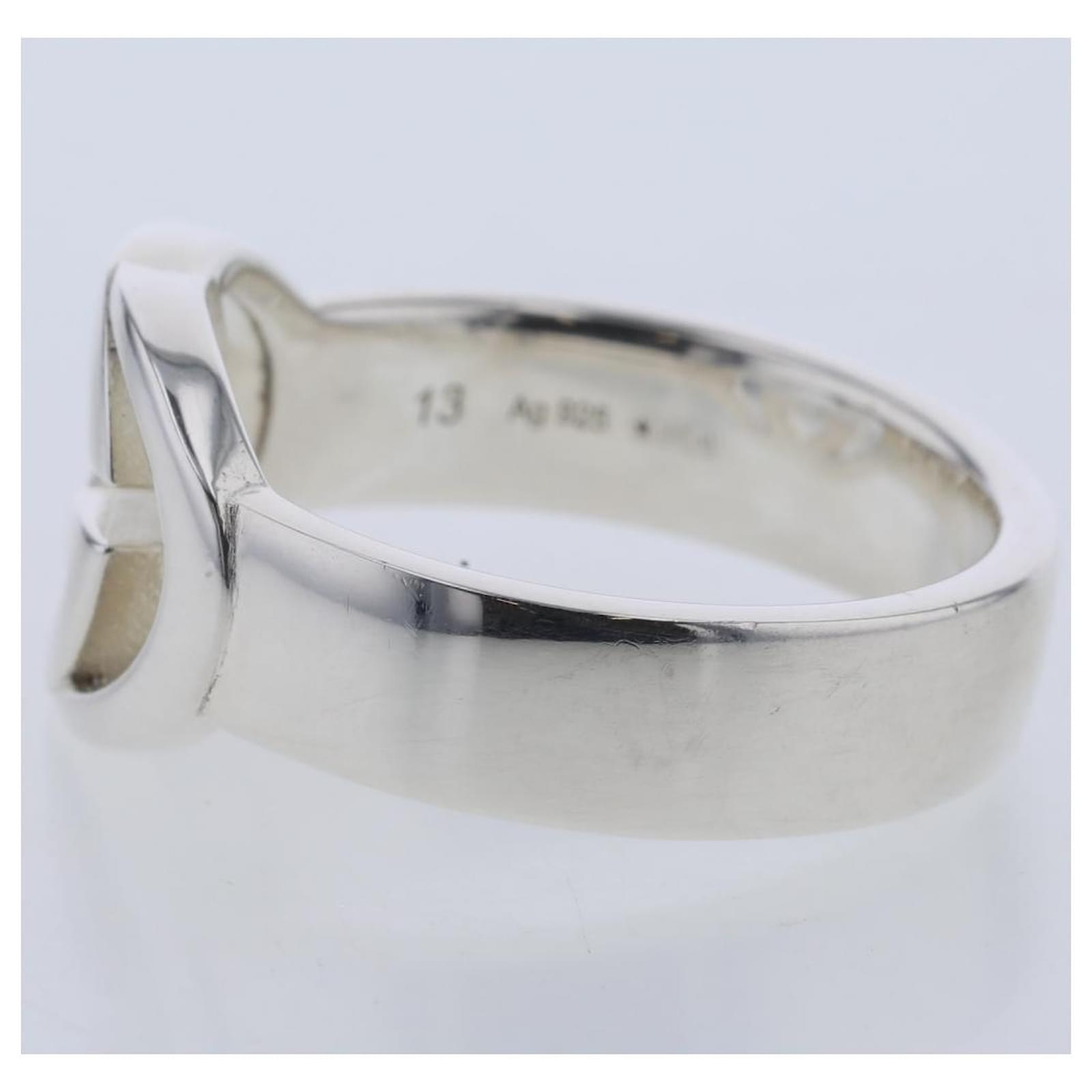 Gucci Interlocking G Ring Silvery ref.766066 - Joli Closet