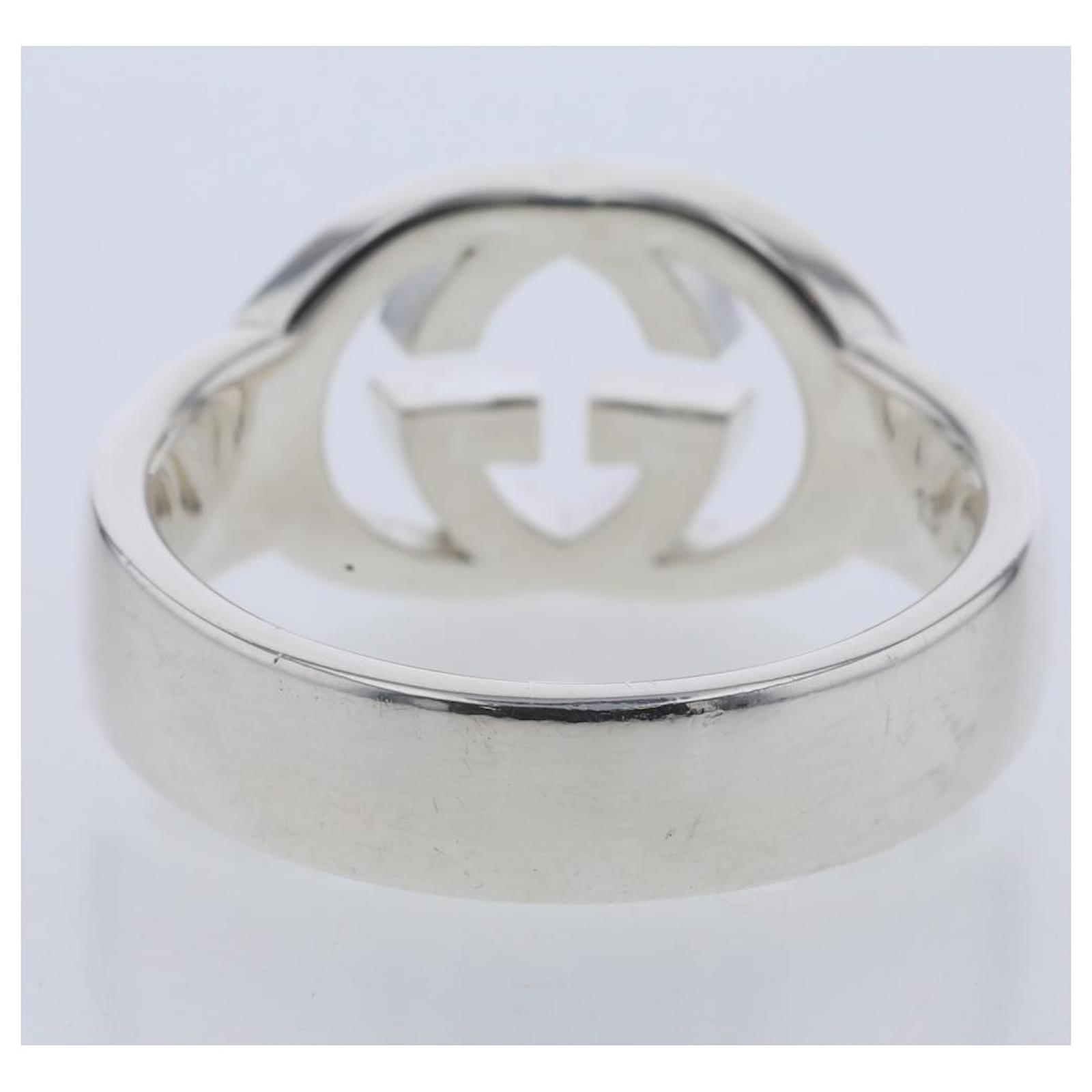 Gucci Interlocking G Ring Silvery ref.766066 - Joli Closet