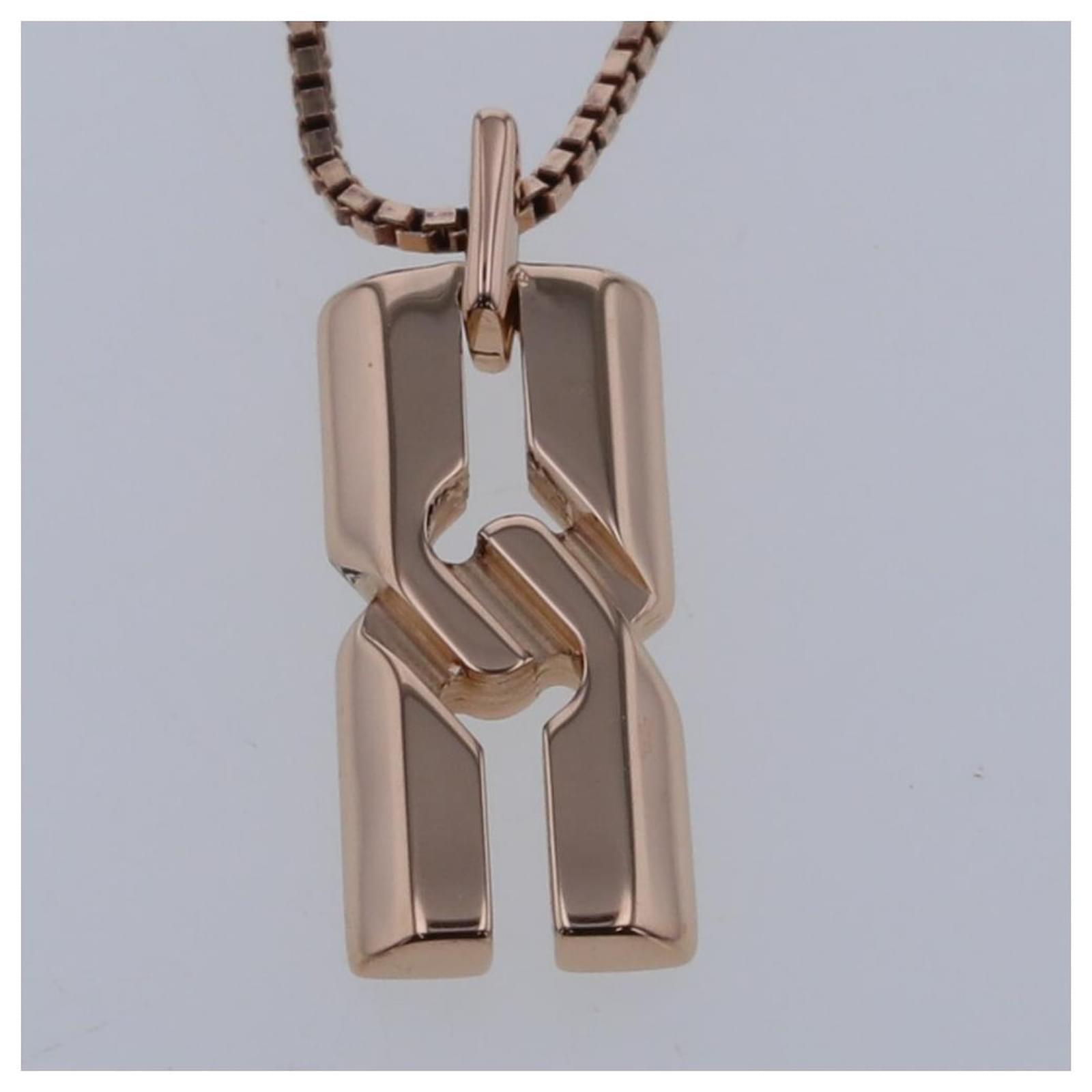 Gucci Infinity Knot Bar Pendant Necklace ref.766126 - Joli Closet