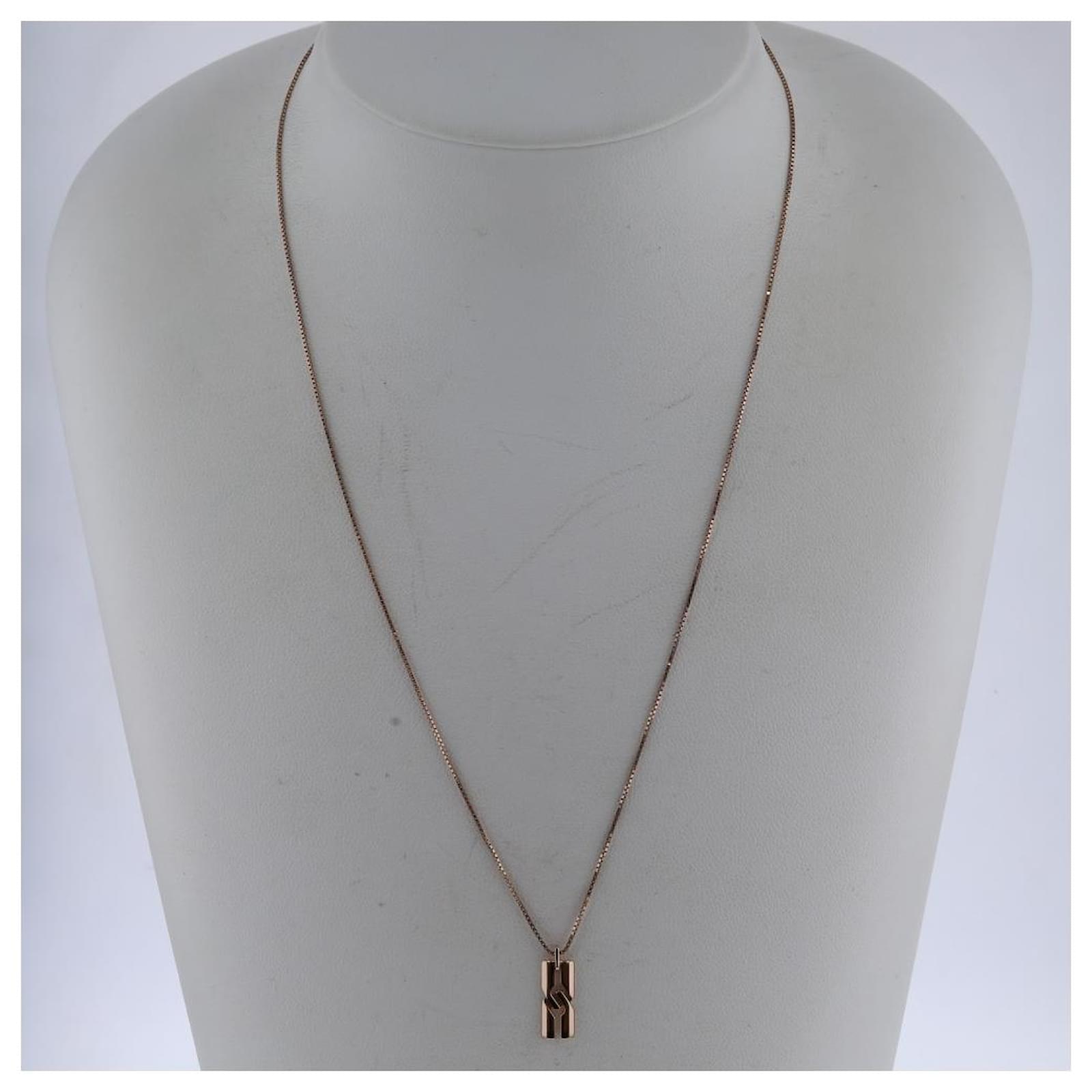 Gucci Infinity Knot Bar Pendant Necklace ref.766126 - Joli Closet