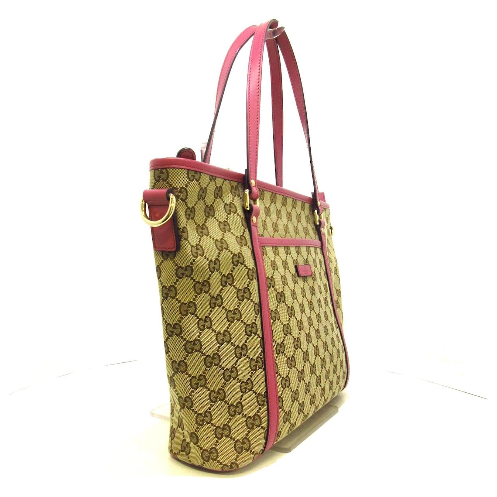 Gucci GG pattern Beige Leather ref.766370 - Joli Closet