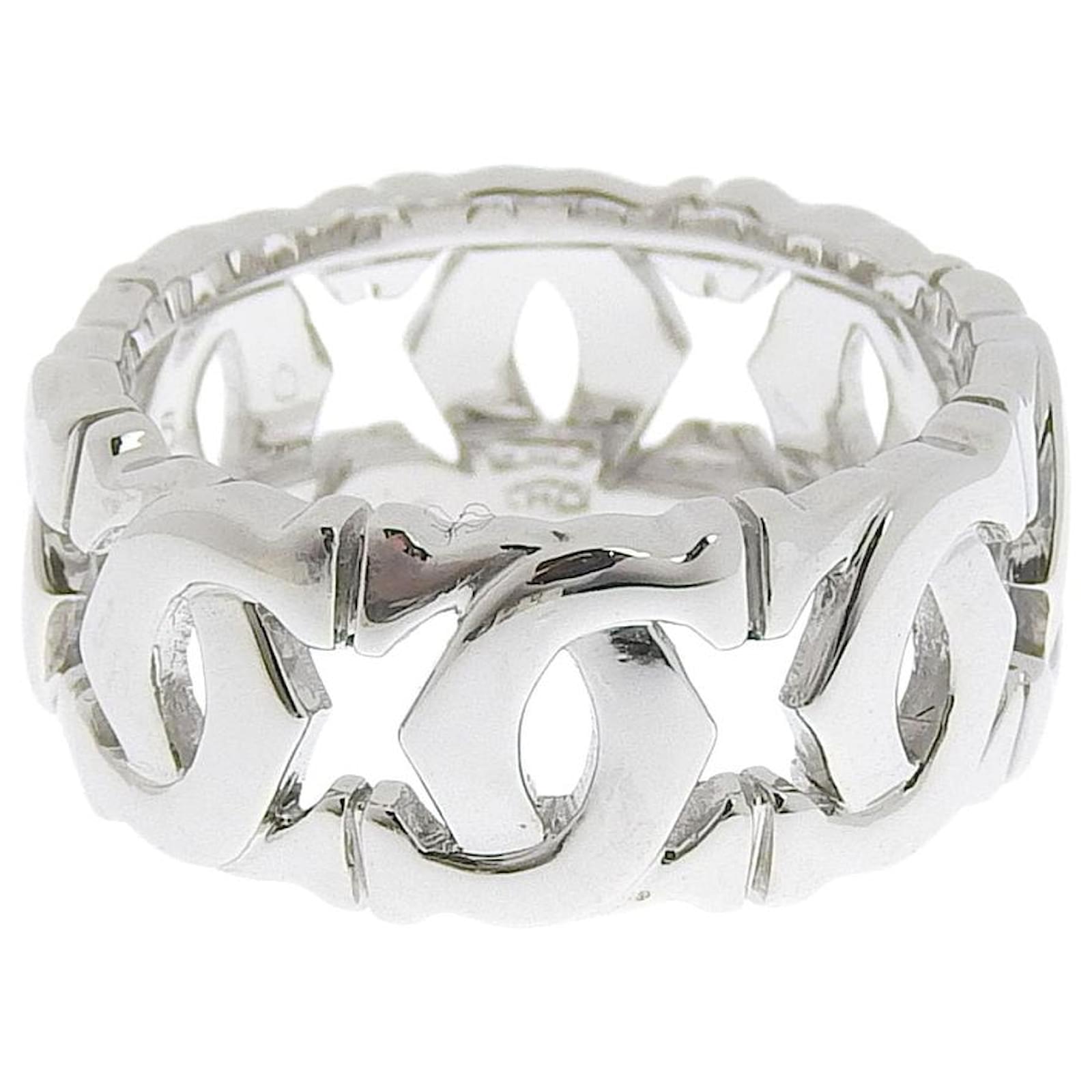 Cartier Entrelacé Or blanc Argenté ref.767531 - Joli Closet