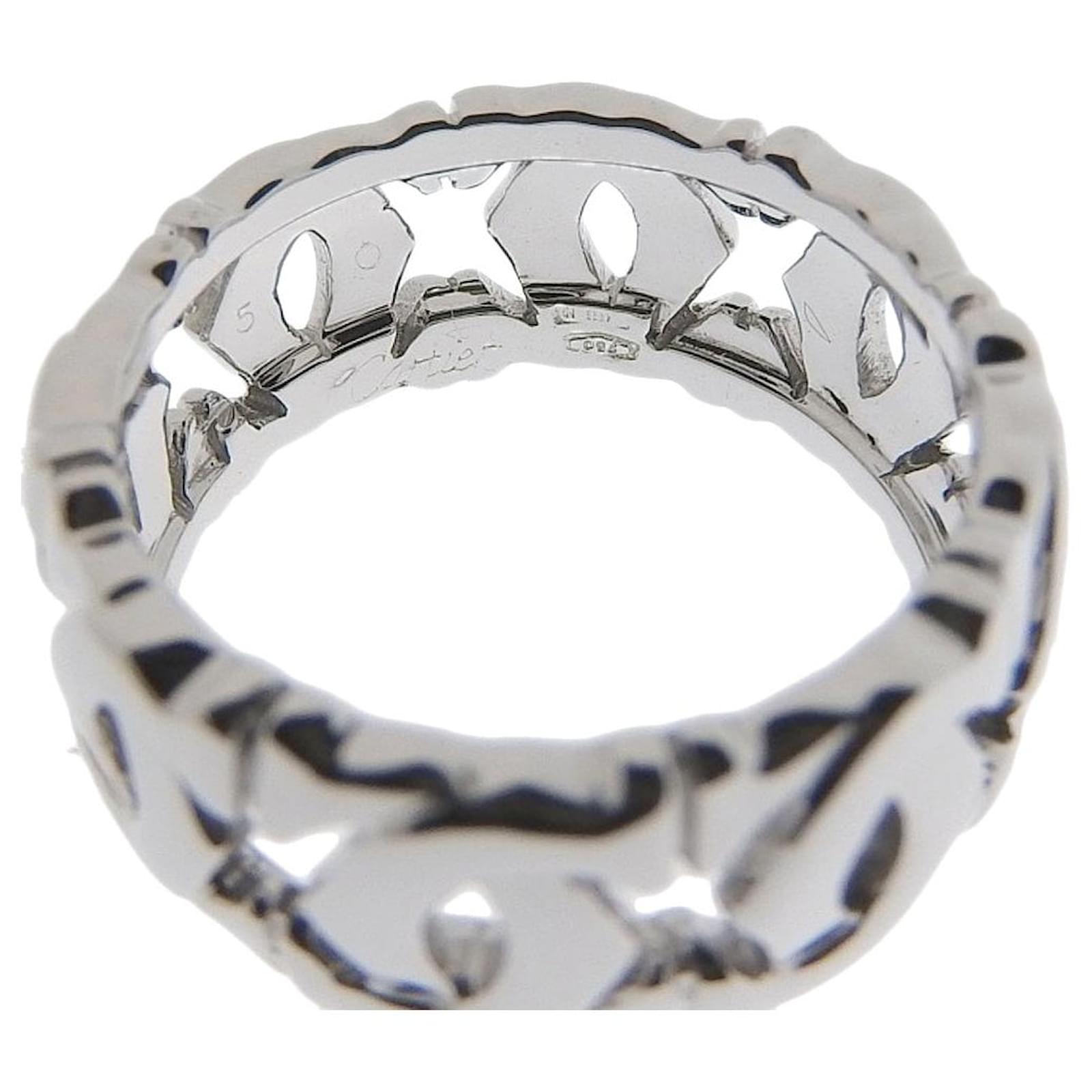 Cartier Entrelacé Or blanc Argenté ref.767531 - Joli Closet
