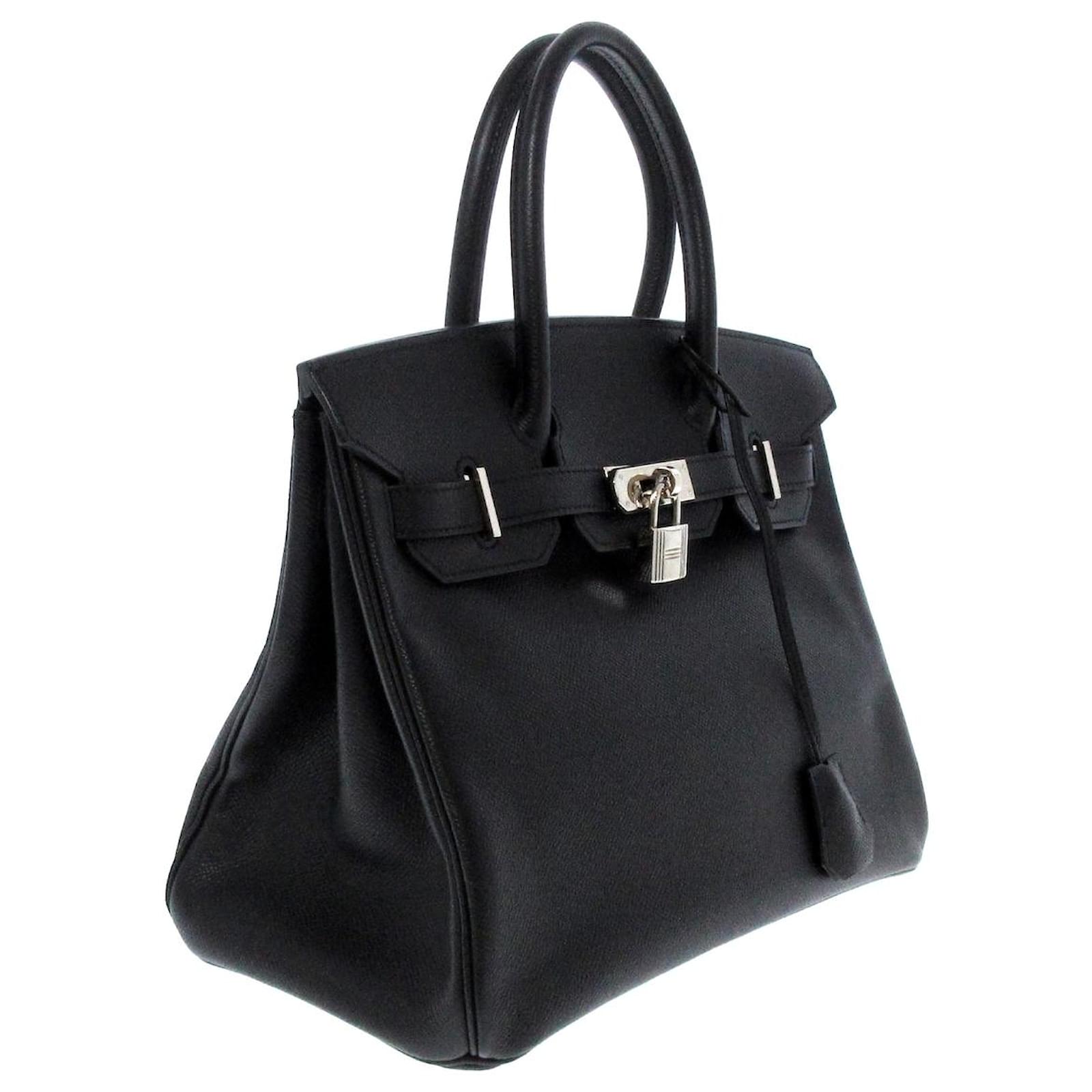 Hermès Birkin 30 Black Leather ref.769501 - Joli Closet