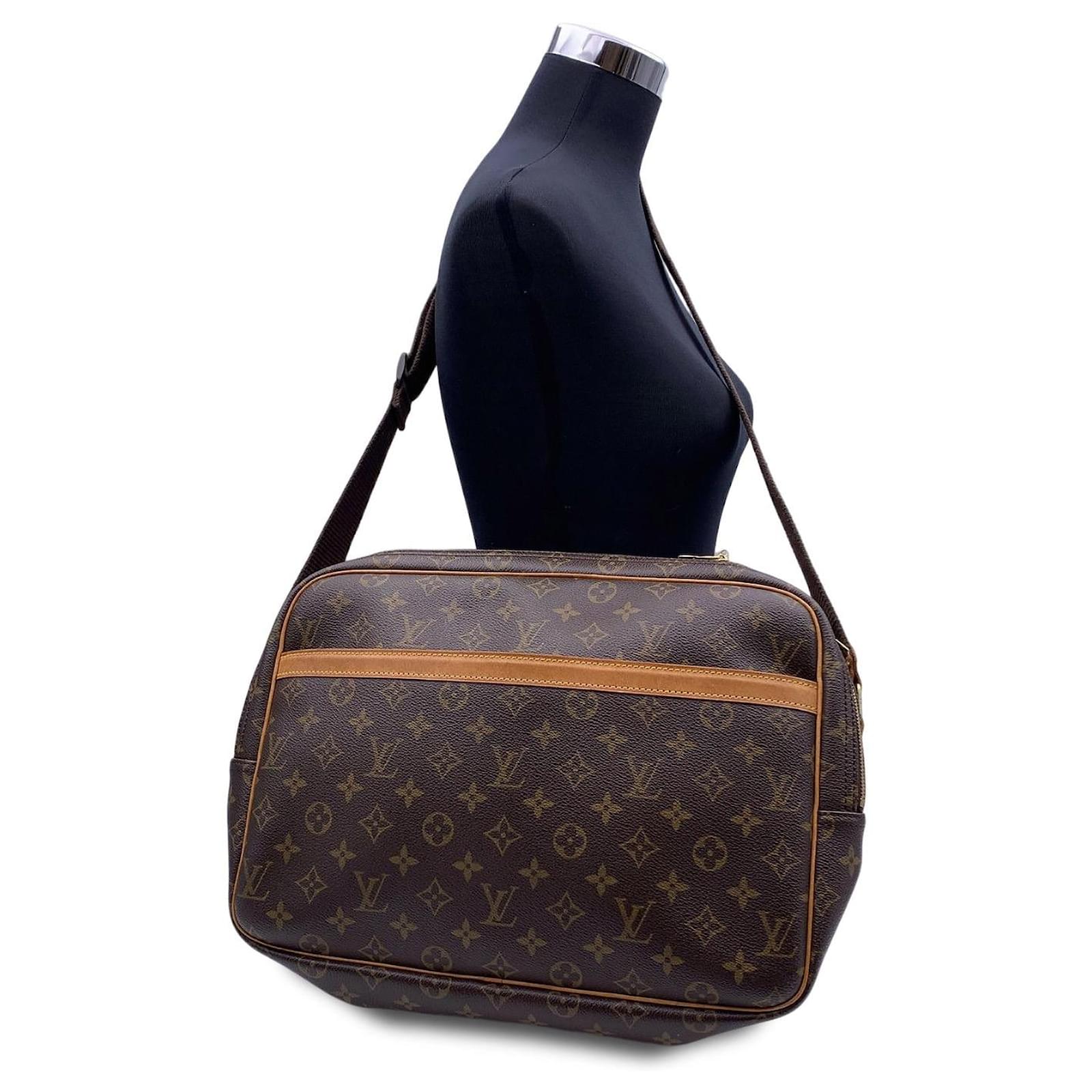 Louis Vuitton Monogram Canvas Reporter GM Crossbody Messenger Bag Brown ...
