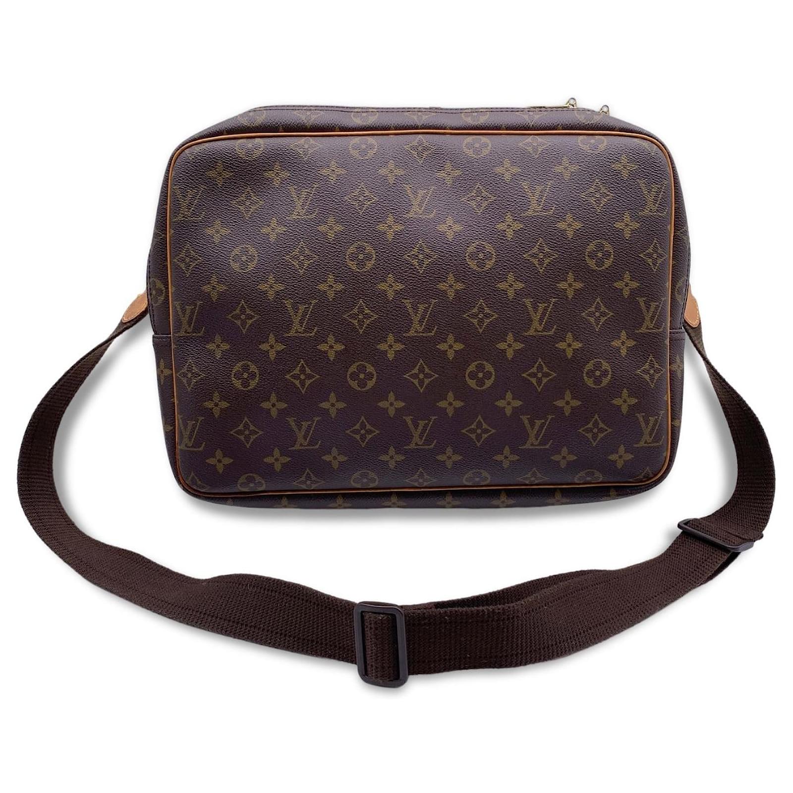 Louis Vuitton Monogram Canvas Reporter GM Crossbody Messenger Bag Brown ...