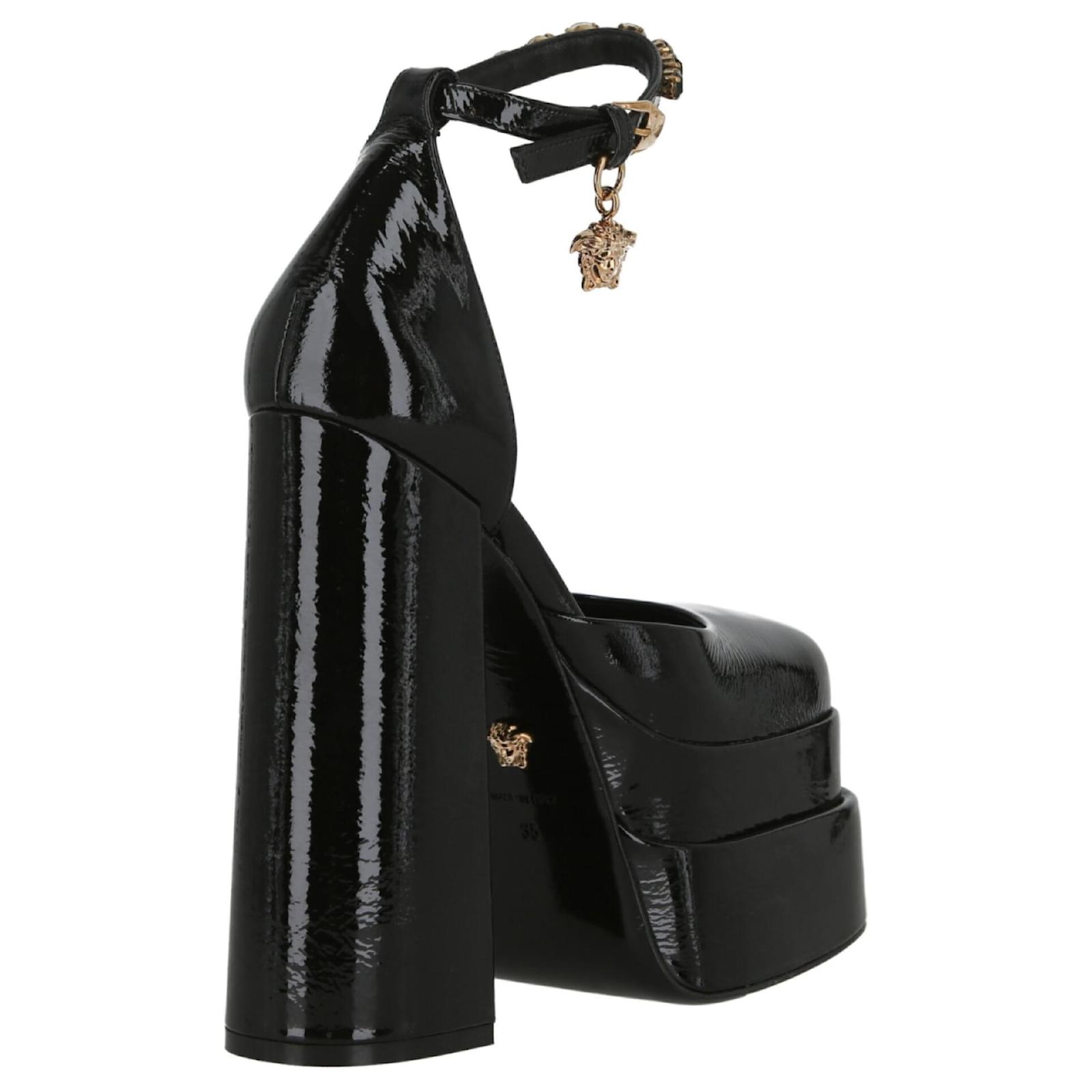 Versace Medusa Escarpins à plateforme Aevitas Cuir Veau façon poulain ...