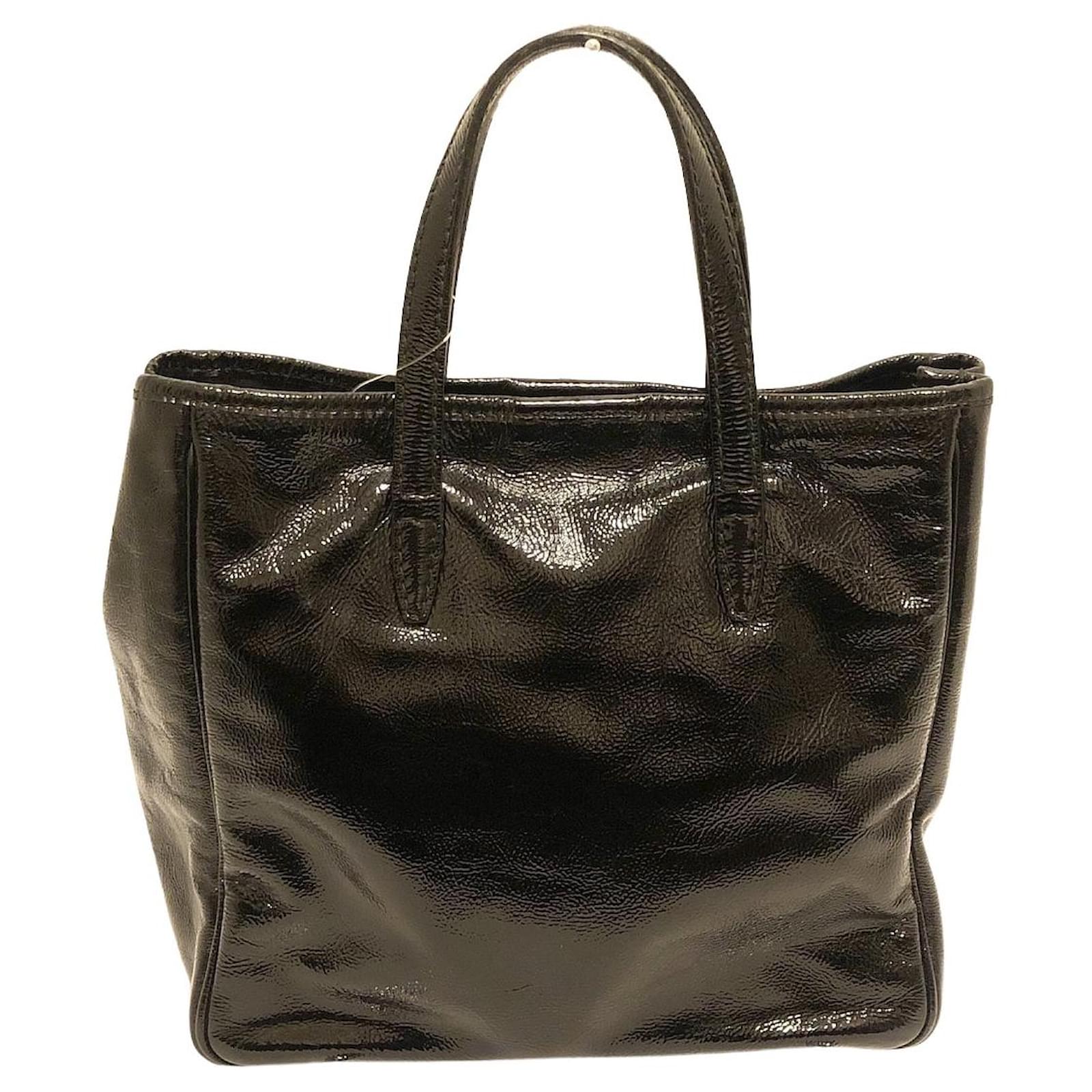 Saint Laurent Y-mail Black Patent leather ref.770583 - Joli Closet