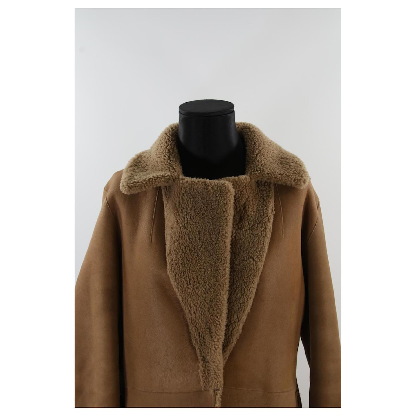 Gerard Darel coat 38 Brown Leather ref.771275 - Joli Closet