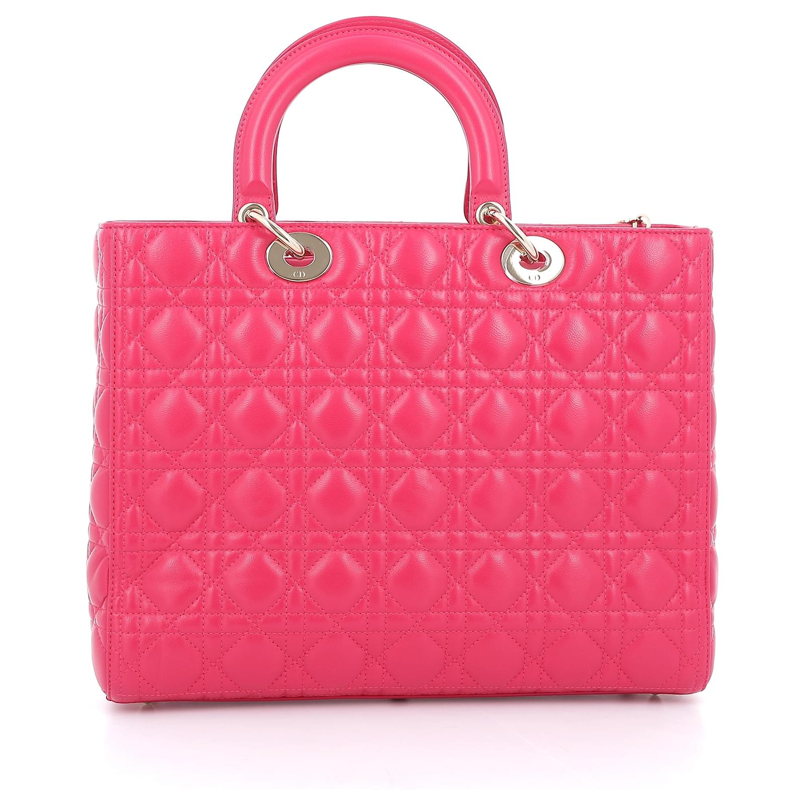 Dior Lady Dior Pink Leather ref.771377 - Joli Closet
