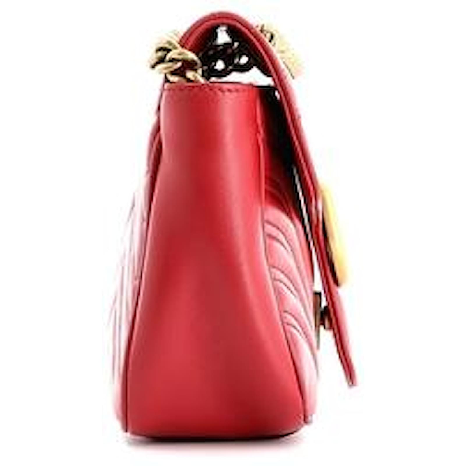 GUCCI MARMONT Red Leather ref.772804 - Joli Closet