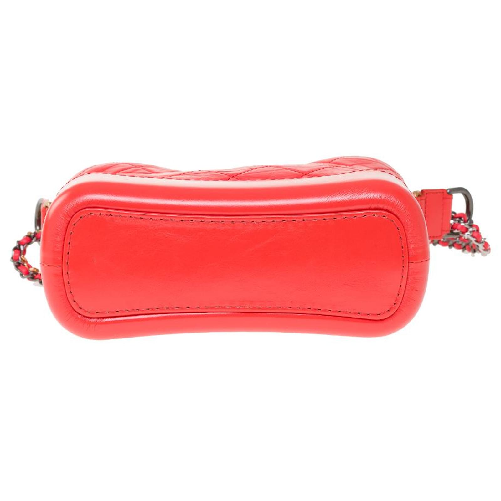 Chanel Gabrielle Red Leather ref.773124 - Joli Closet