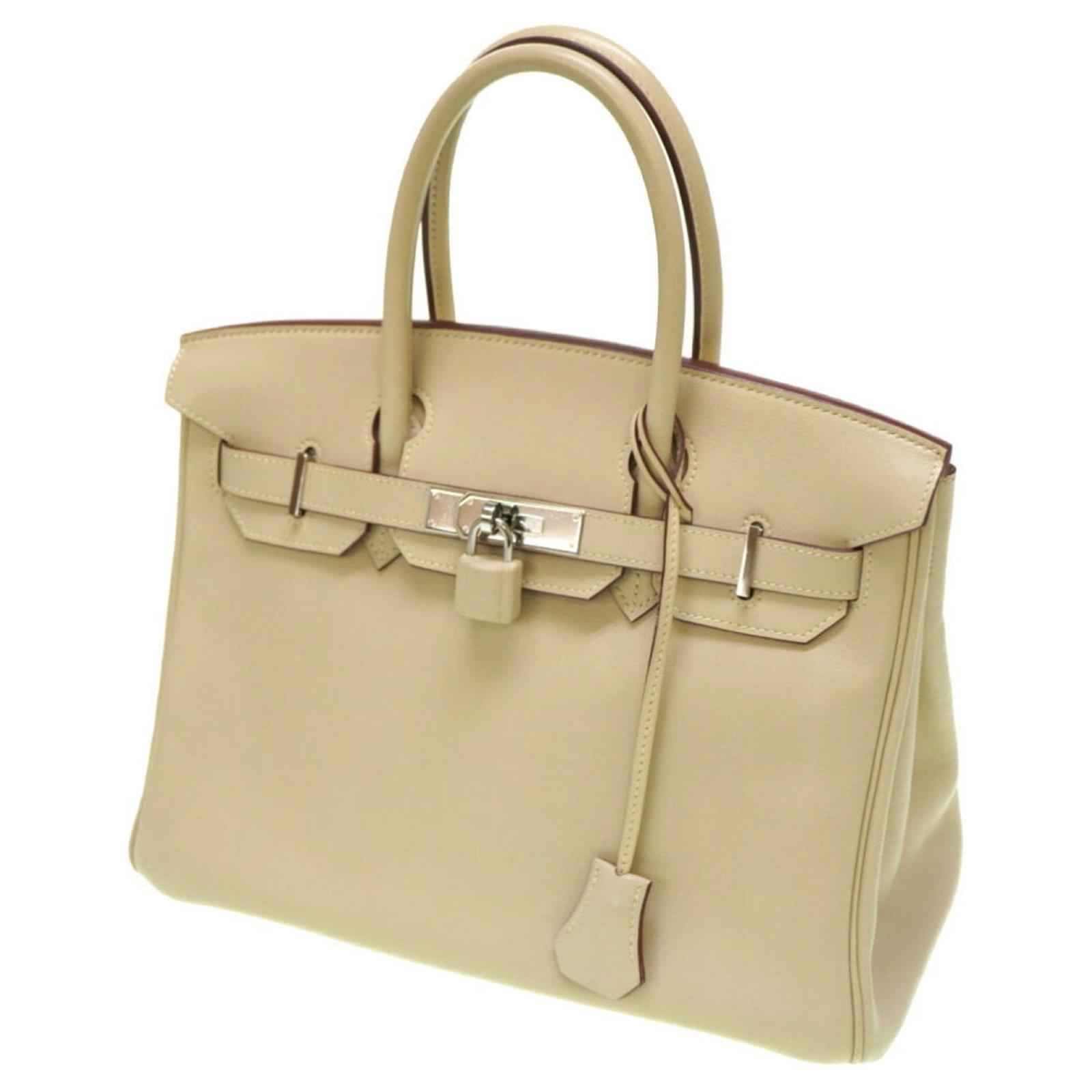 Hermès HERMES BIRKIN 30 Beige Leather ref.770044 - Joli Closet