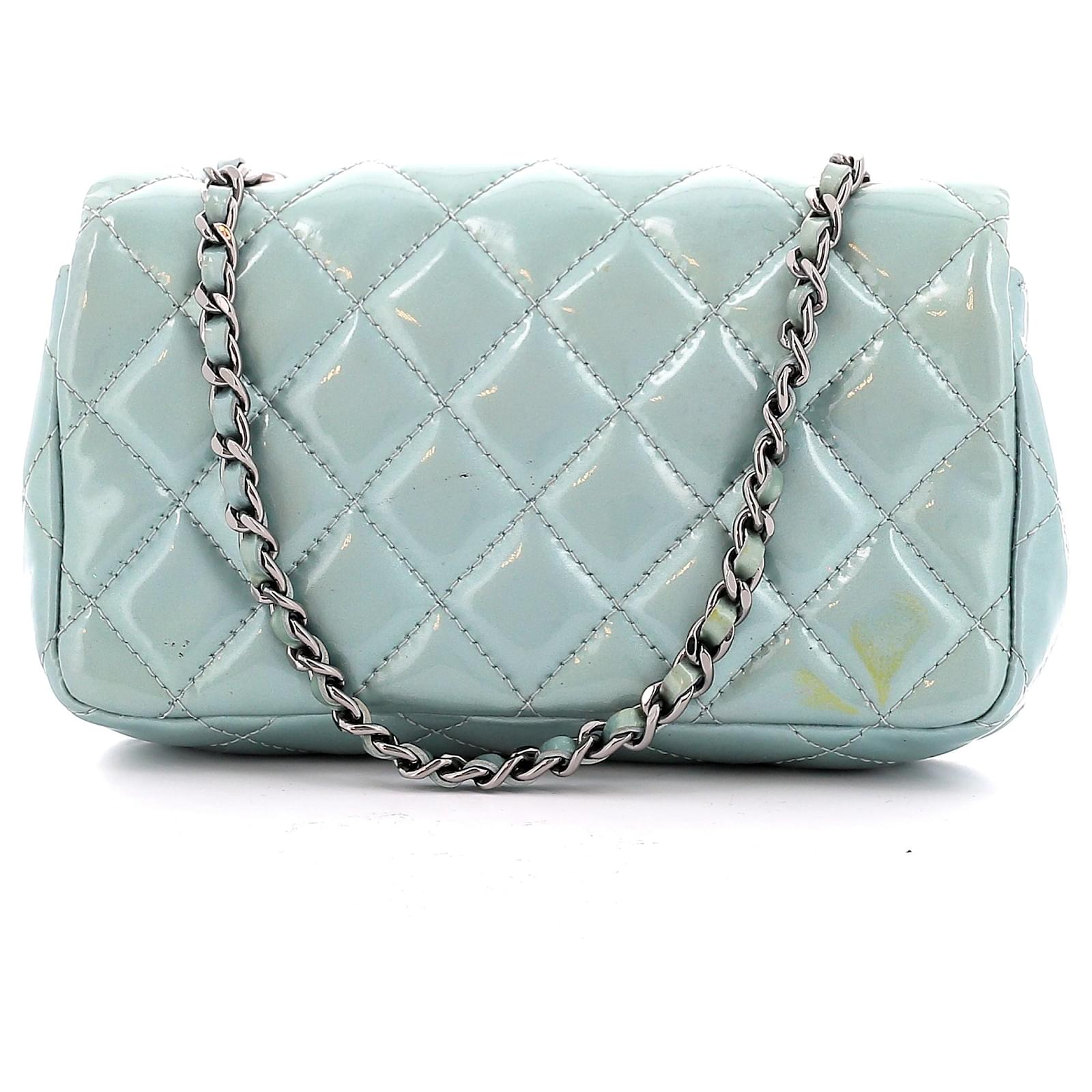Chanel Timeless Blue Patent leather ref.773453 - Joli Closet