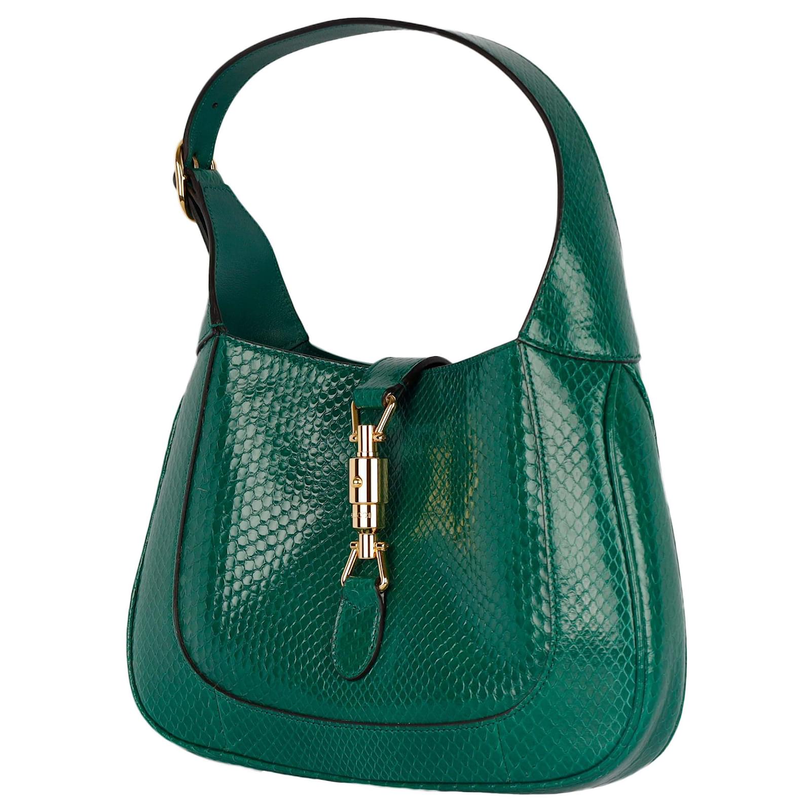 Gucci 1961 Python Jackie Green ref.774510 - Joli Closet