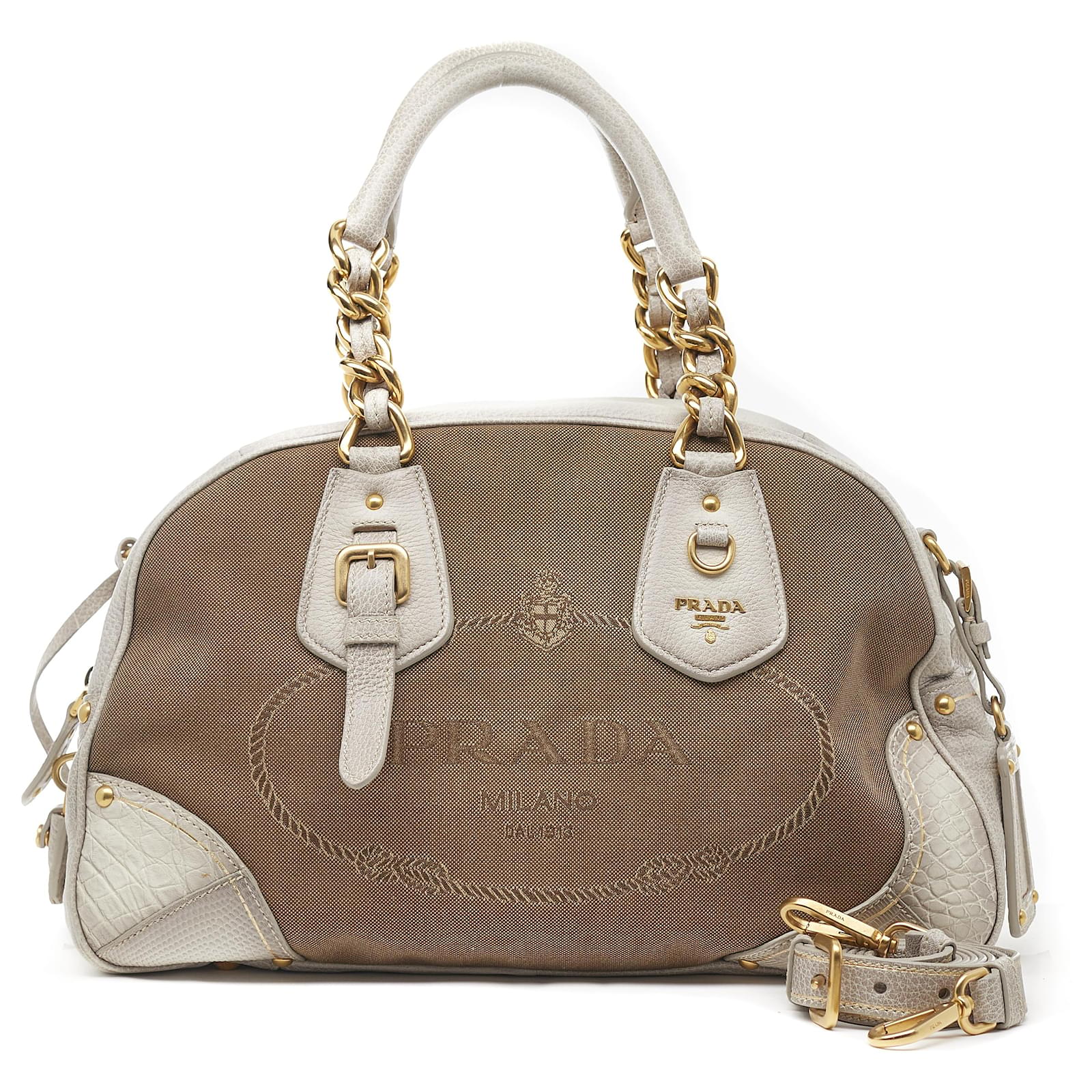 Prada Canapa Beige Cloth ref.774898 - Joli Closet