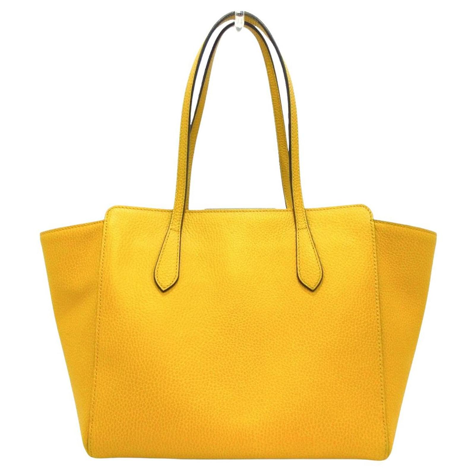 Gucci Swing Yellow Leather ref.775188 - Joli Closet