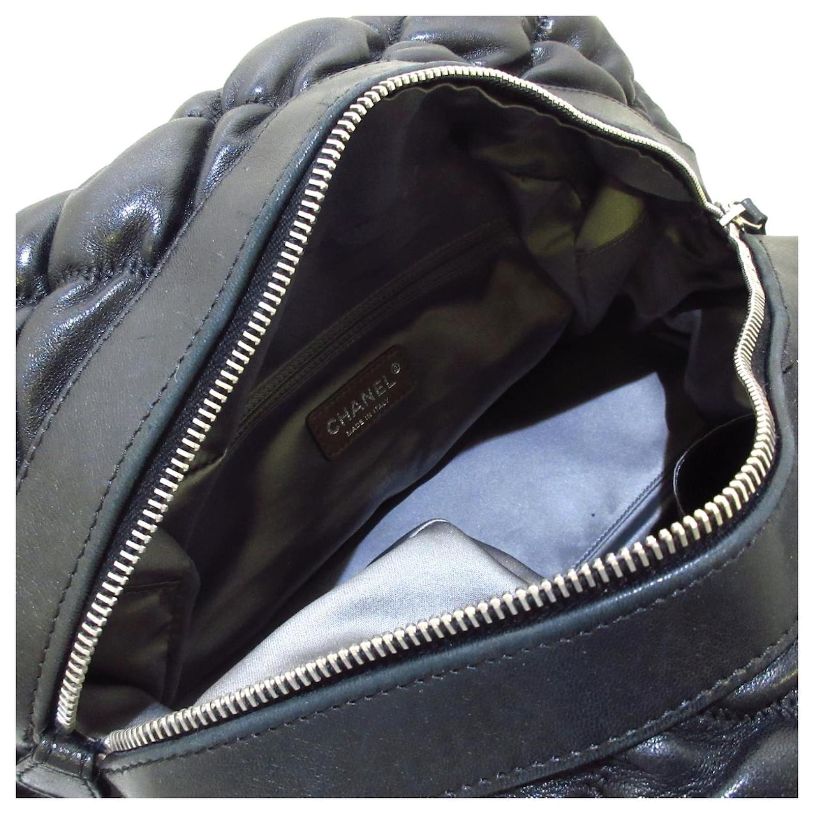 Chanel Bubble Quilt Black Leather ref.776453 - Joli Closet